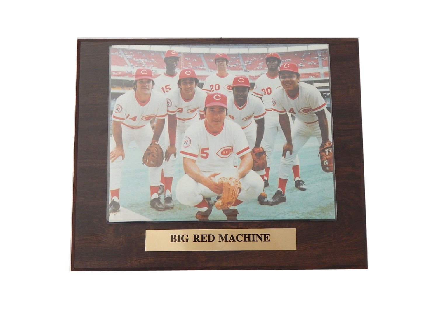 1970s "Big Red Machine" Photograph on Plaque | EBTH