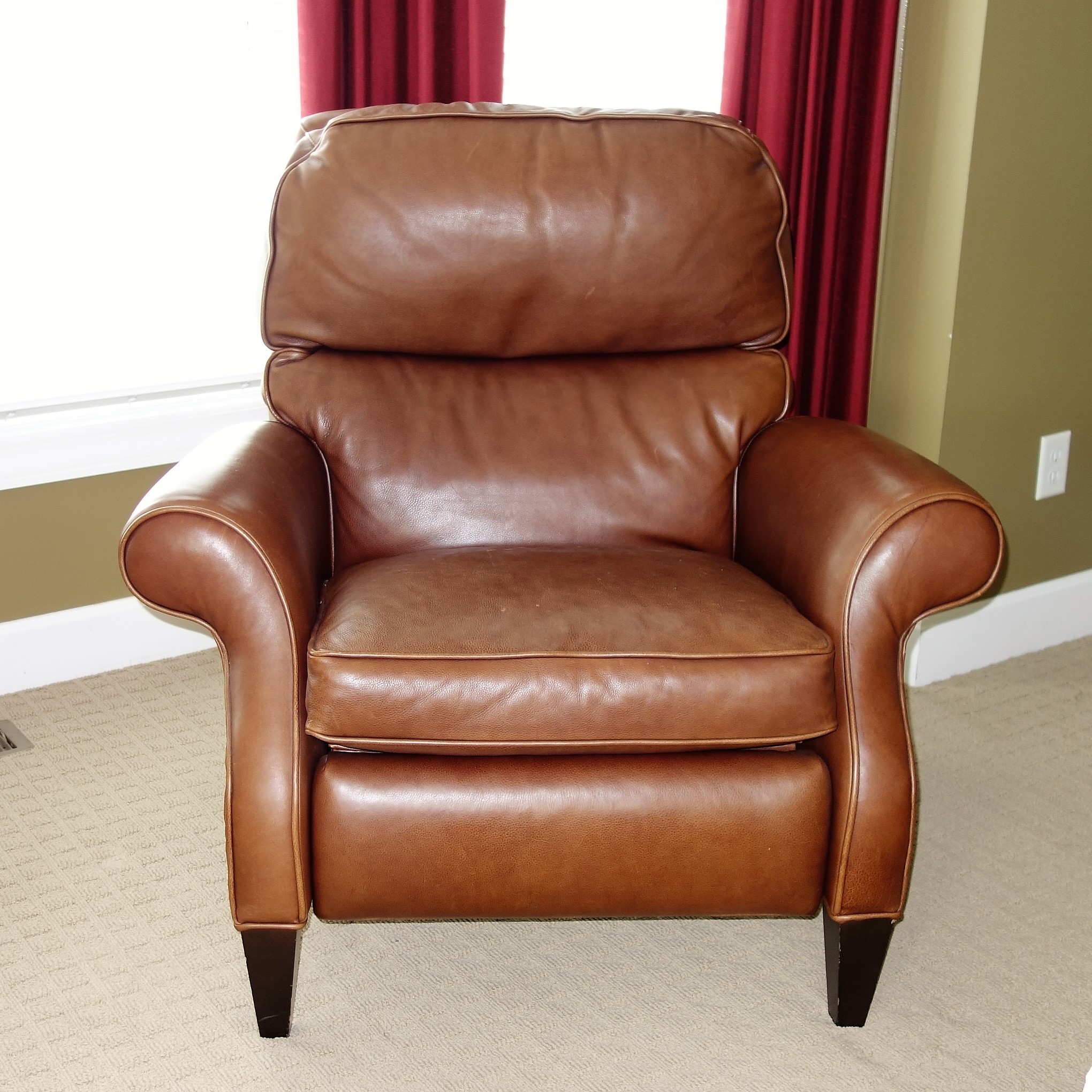 "Aveline" Leather Recliner by Arhaus Furniture | EBTH