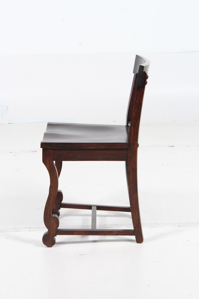 Antique Walnut Fiddle Back Chair | EBTH