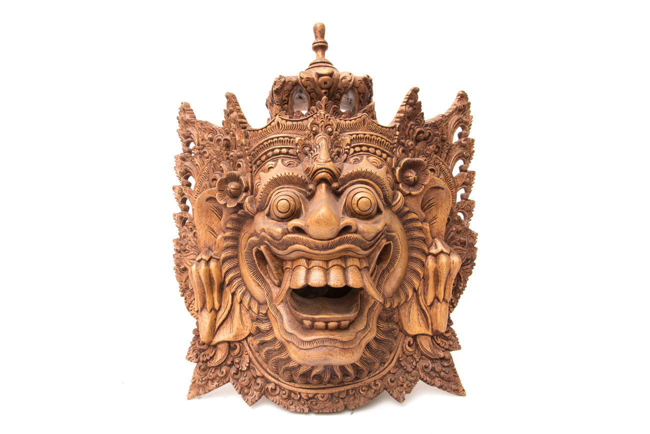 "Rahwana King of Alengka" Hand Carved Suar Wood Mask by Nyoman Subrata ...