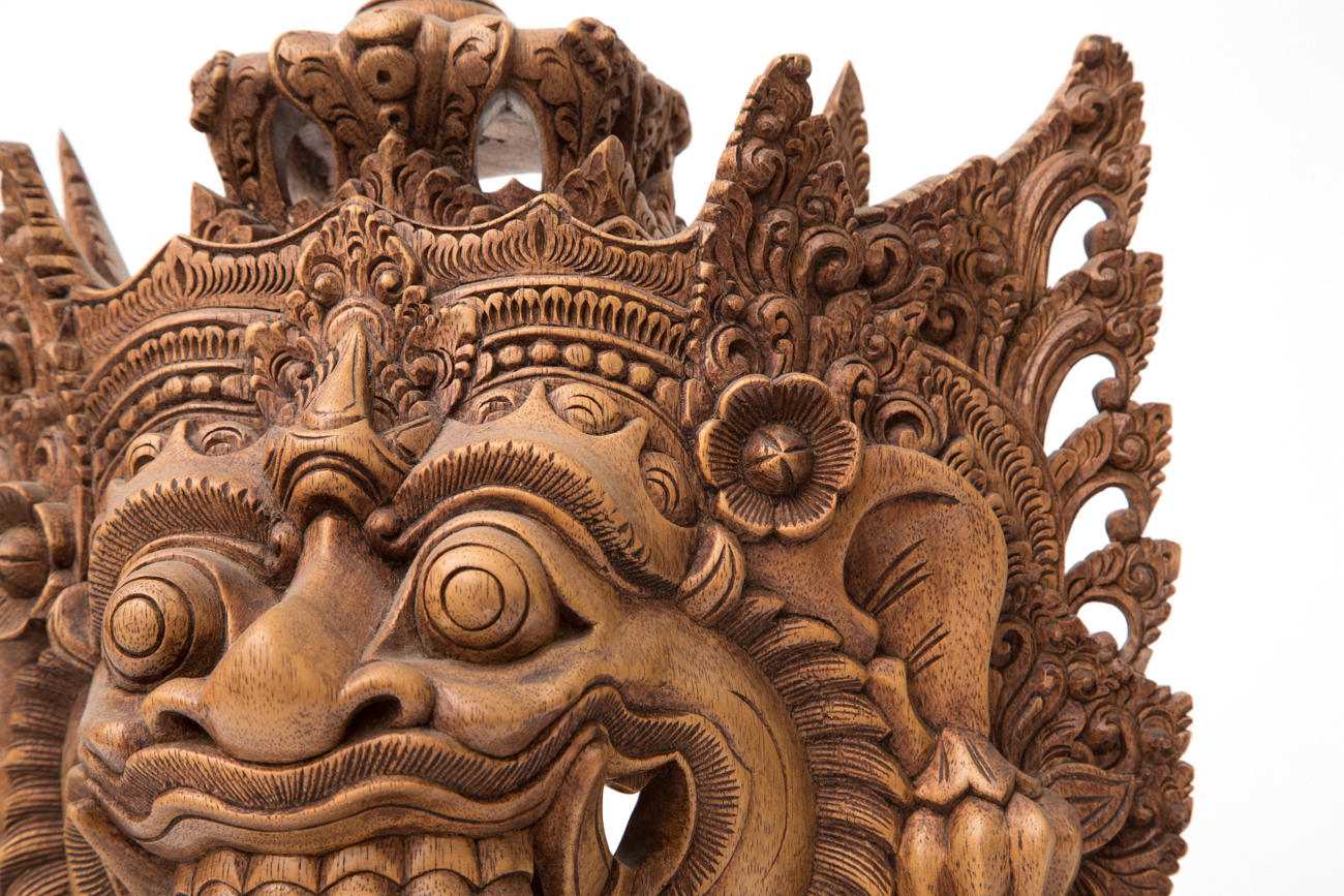 "Rahwana King of Alengka" Hand Carved Suar Wood Mask by Nyoman Subrata ...