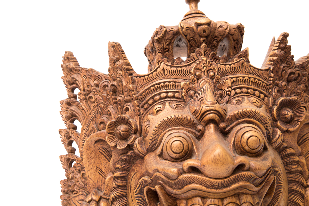 "Rahwana King of Alengka" Hand Carved Suar Wood Mask by Nyoman Subrata ...