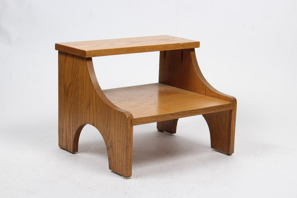 Oak Step Stool | EBTH