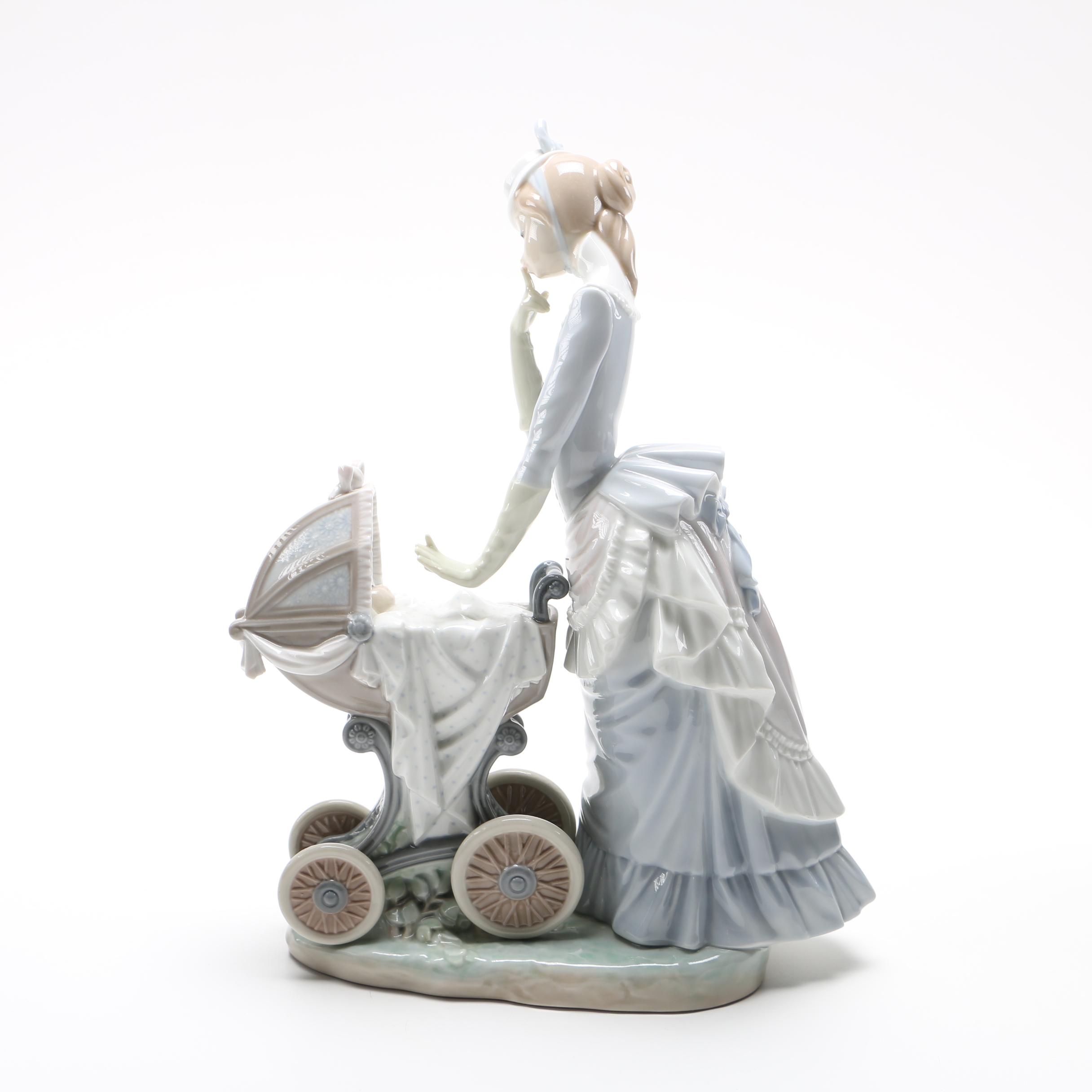 Lladro "Baby's Outing" Porcelain Figurine | EBTH