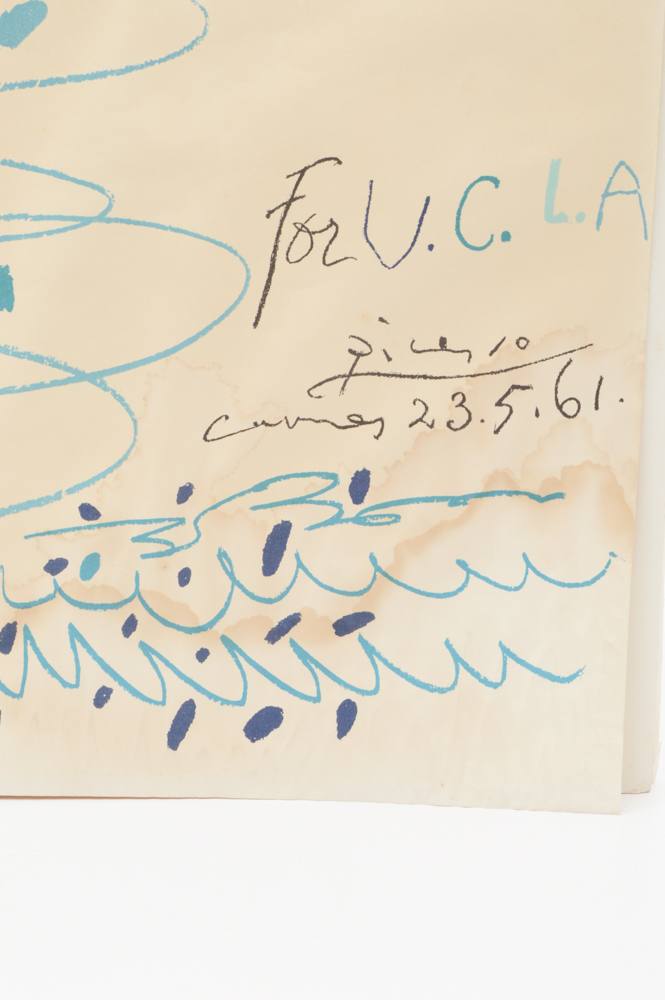 Lithographic Poster After Pablo Picasso "Bonne Fete" | EBTH