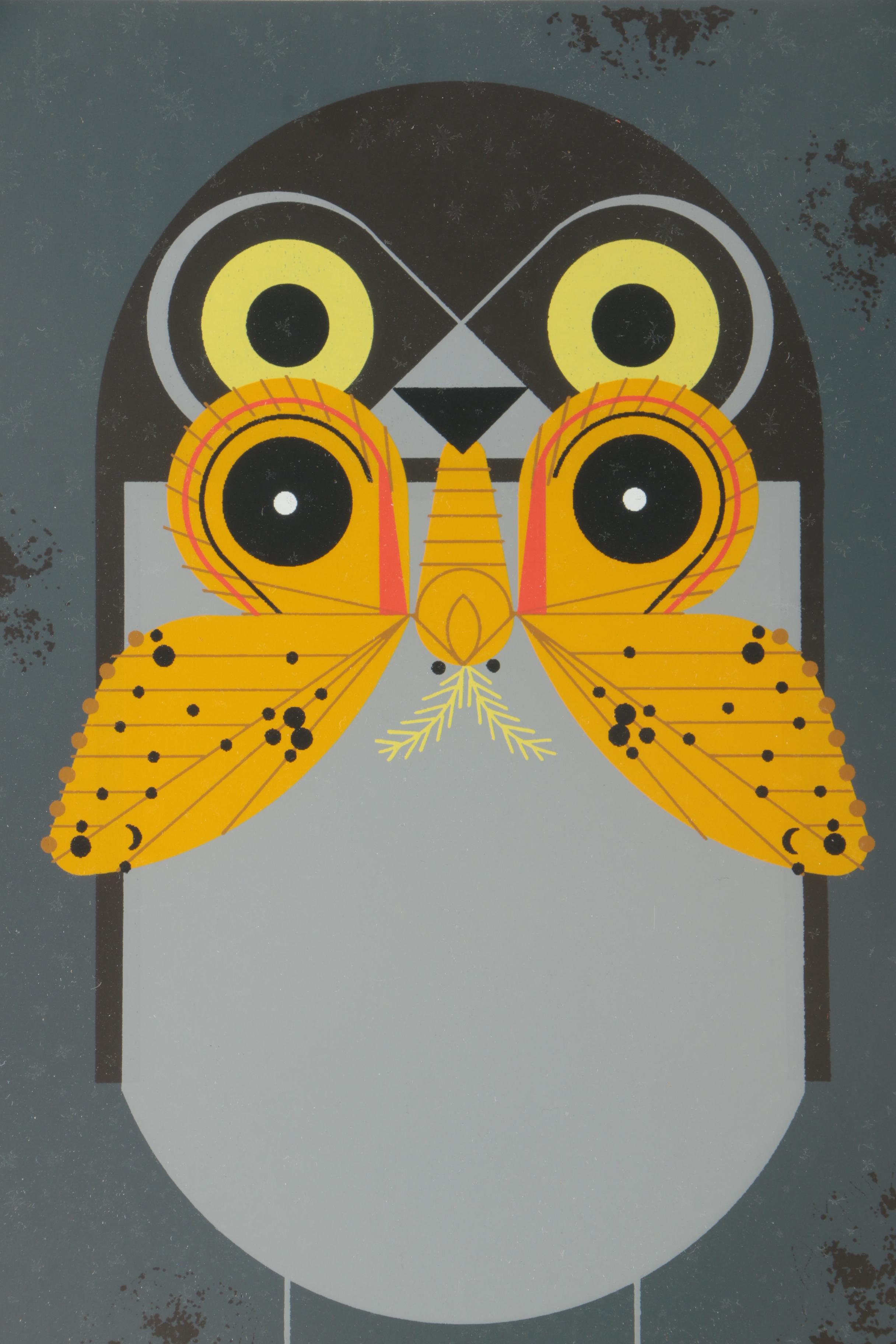 Charley Harper Limited Edition Serigraph "Burrowing Owl" | EBTH
