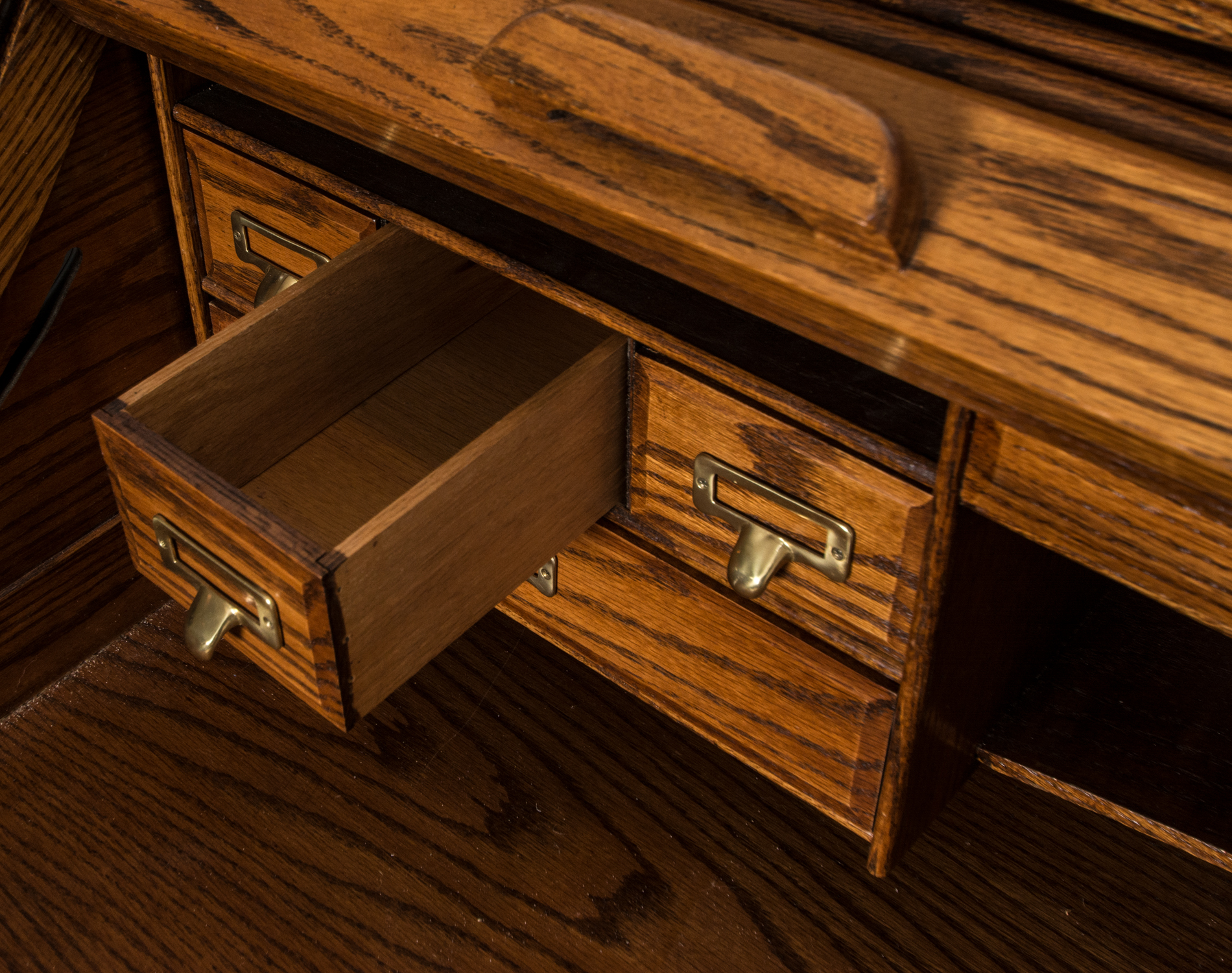 Oak Roll Top Desk by Winners Only Inc. | EBTH