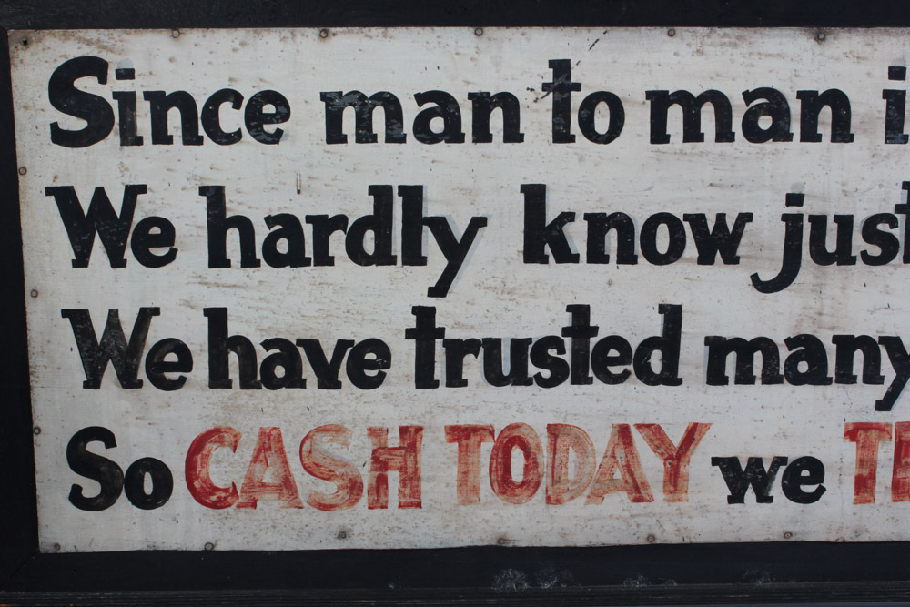 Handpainted Tin Sign | EBTH