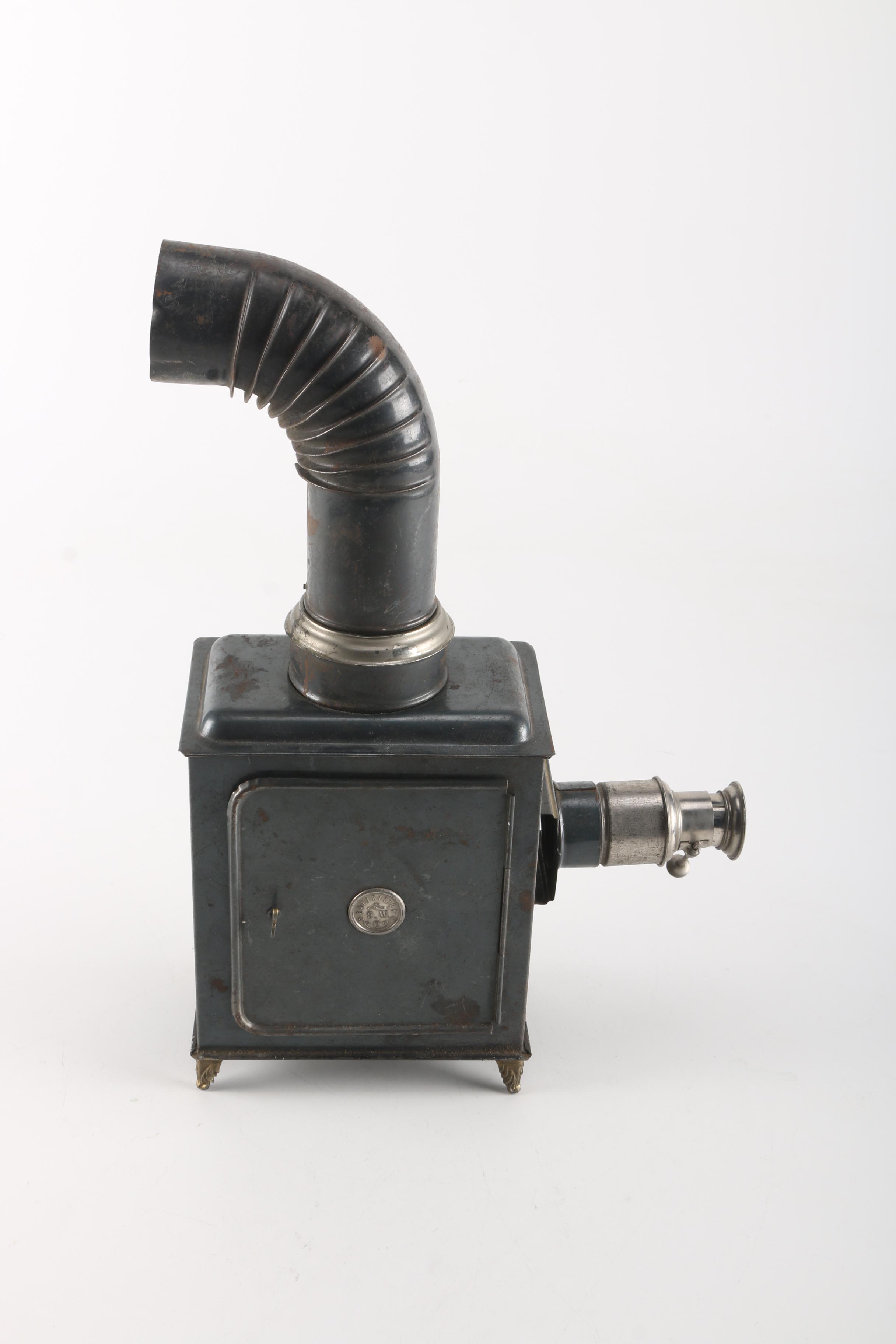 Antique Candle-Operated Slide Projector With Slides | EBTH
