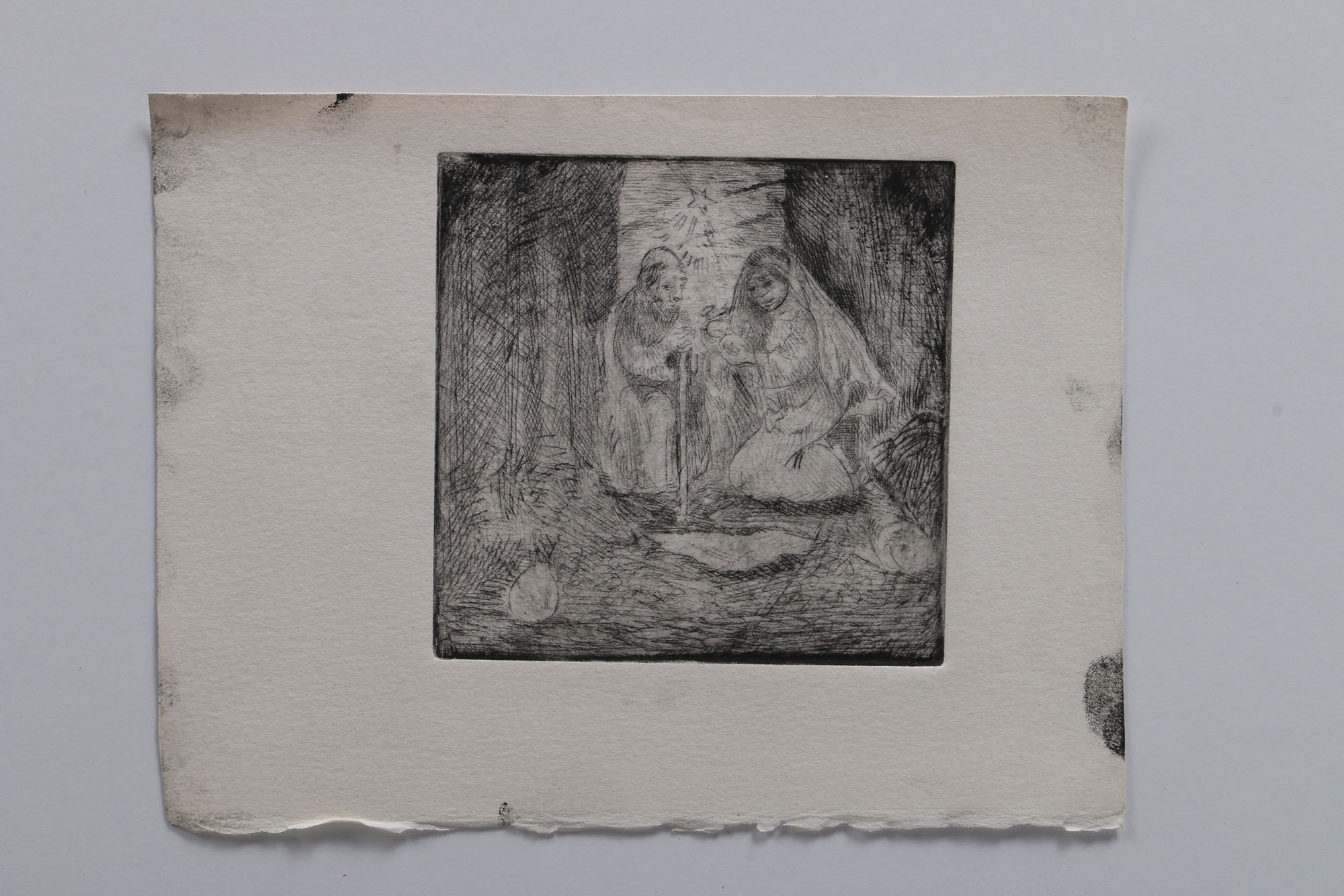 Monogrammed Old Master Print and Other Intaglio Prints of Various ...