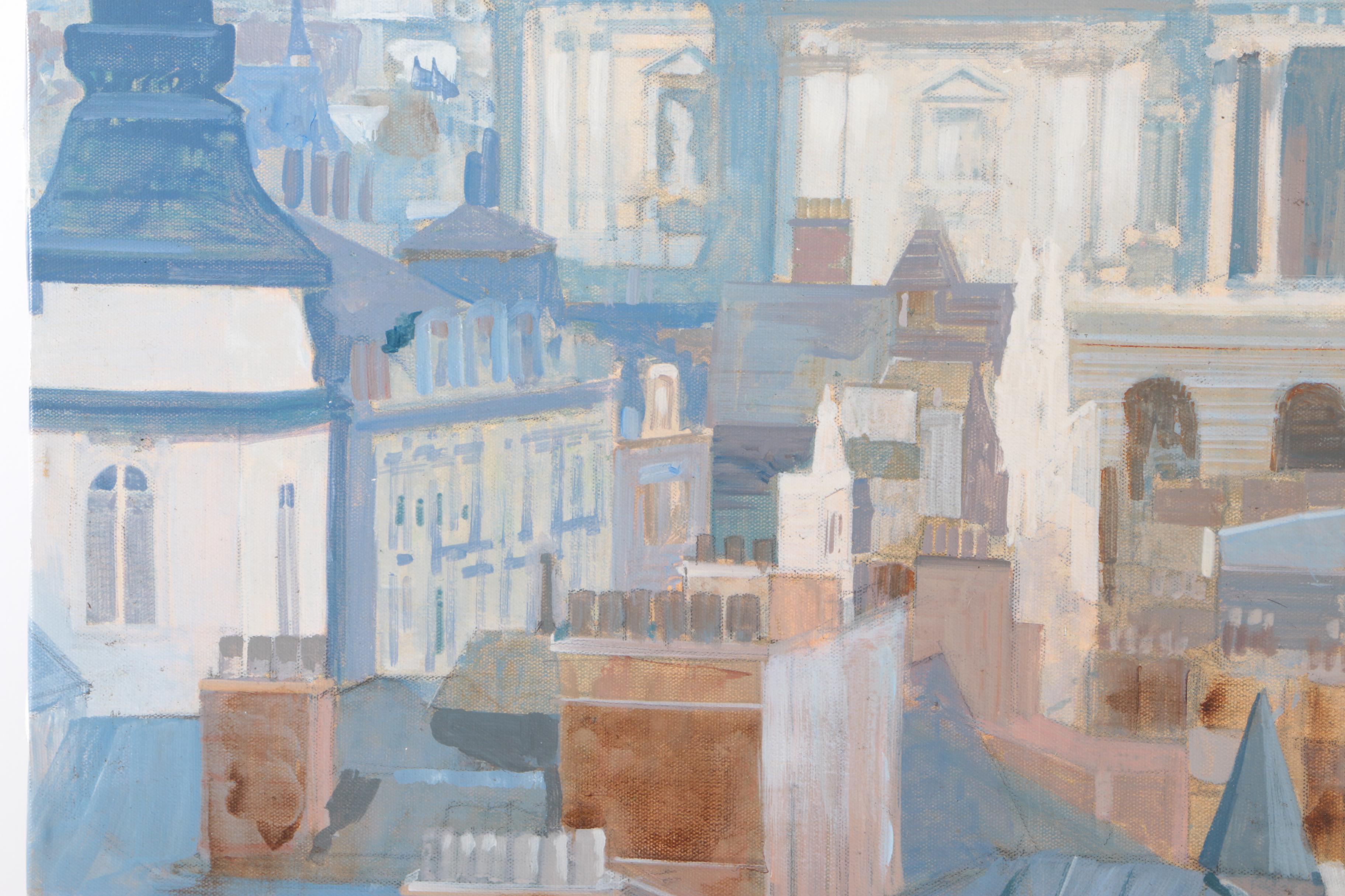 William Benecke Original Oil Painting Of Domed Building | EBTH