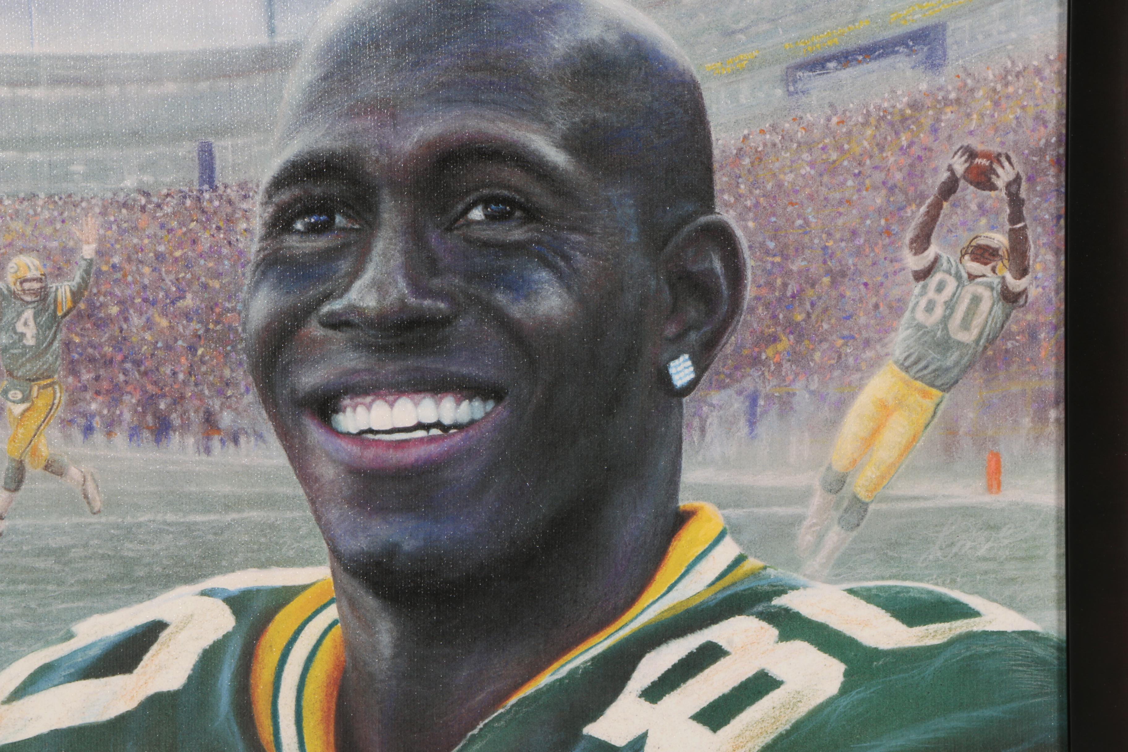 Green Bay Packers WR Donald Driver Signed Photographic Composite Print ...