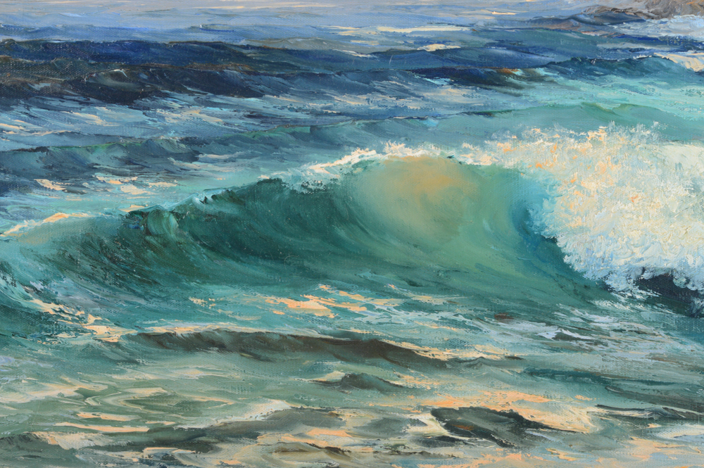 Virginia Lynn Plein Air Oil on Canvas "Mist and Pines" | EBTH