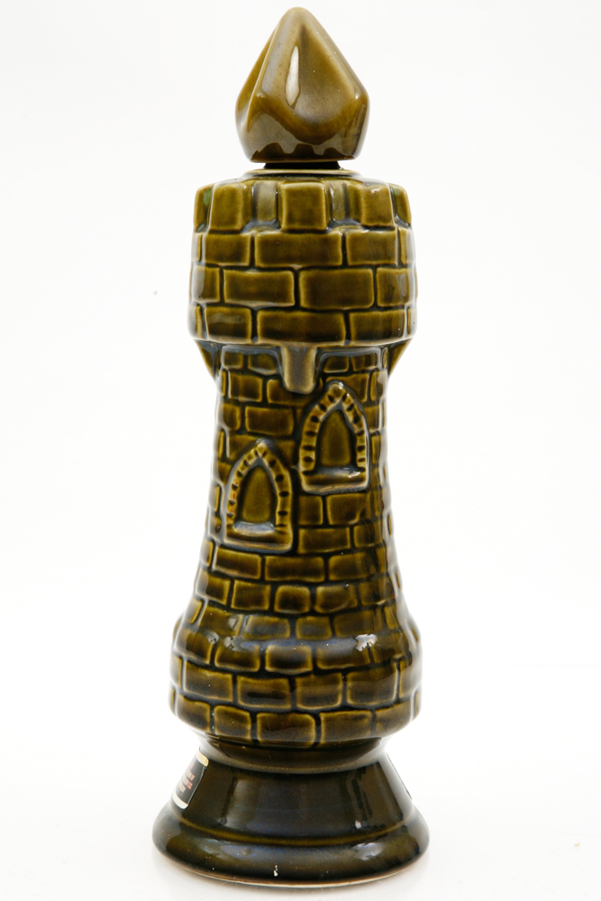 Pair of "Old Crow" Chess Piece Decanters | EBTH