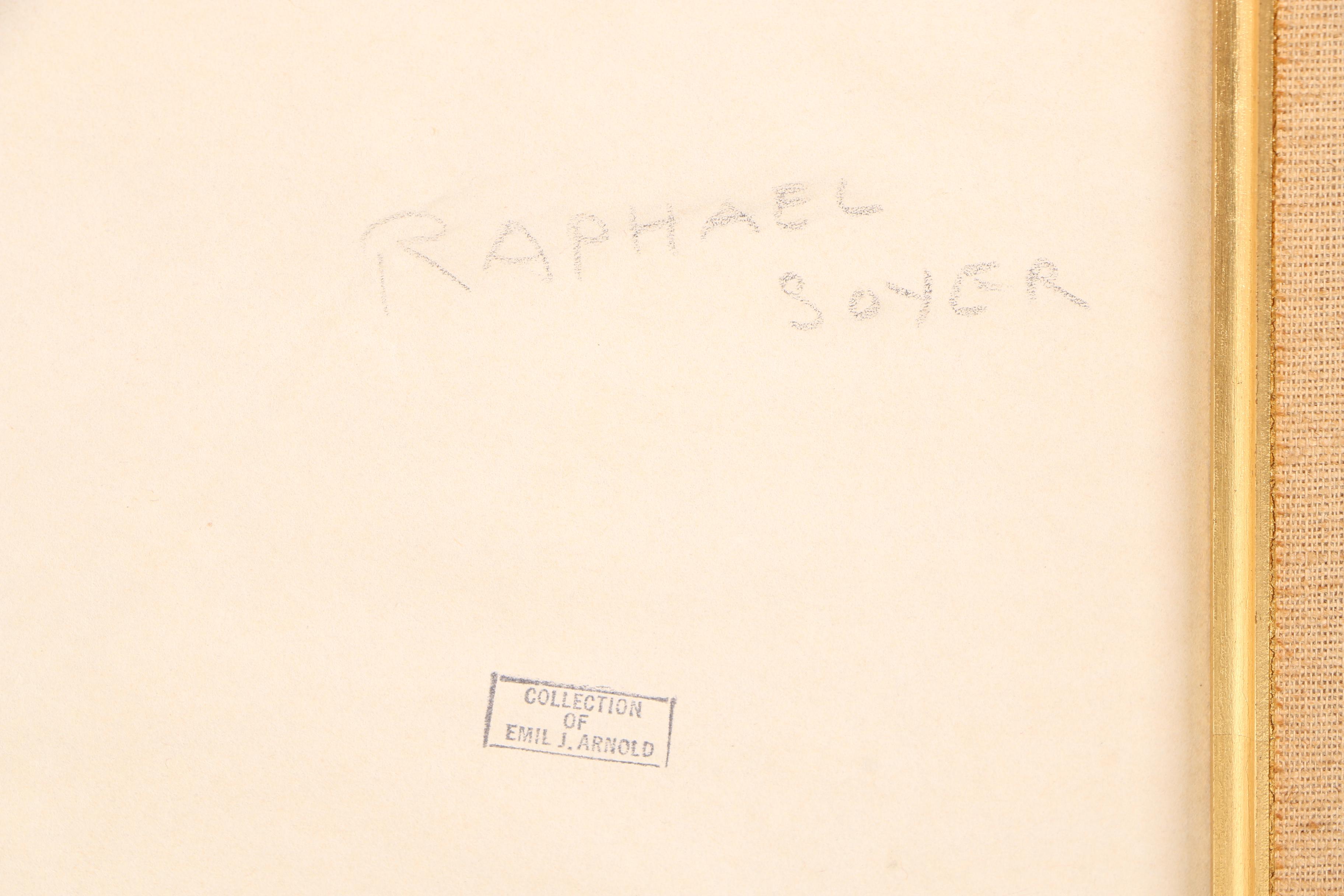 Raphael Soyer Charcoal Drawing of Figures | EBTH