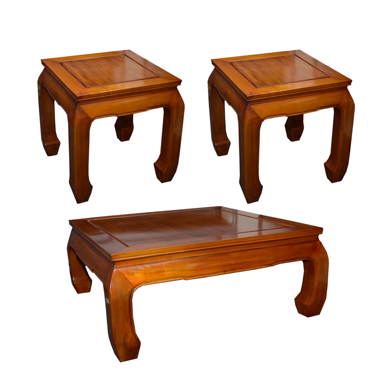 Ming Style Rosewood Coffee Table and Side Tables | EBTH