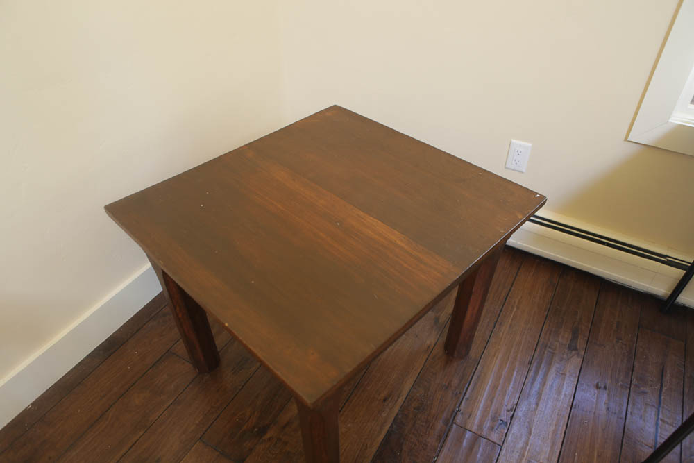 Wooden Table with Chamfered Legs | EBTH