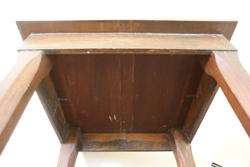 Wooden Table with Chamfered Legs | EBTH