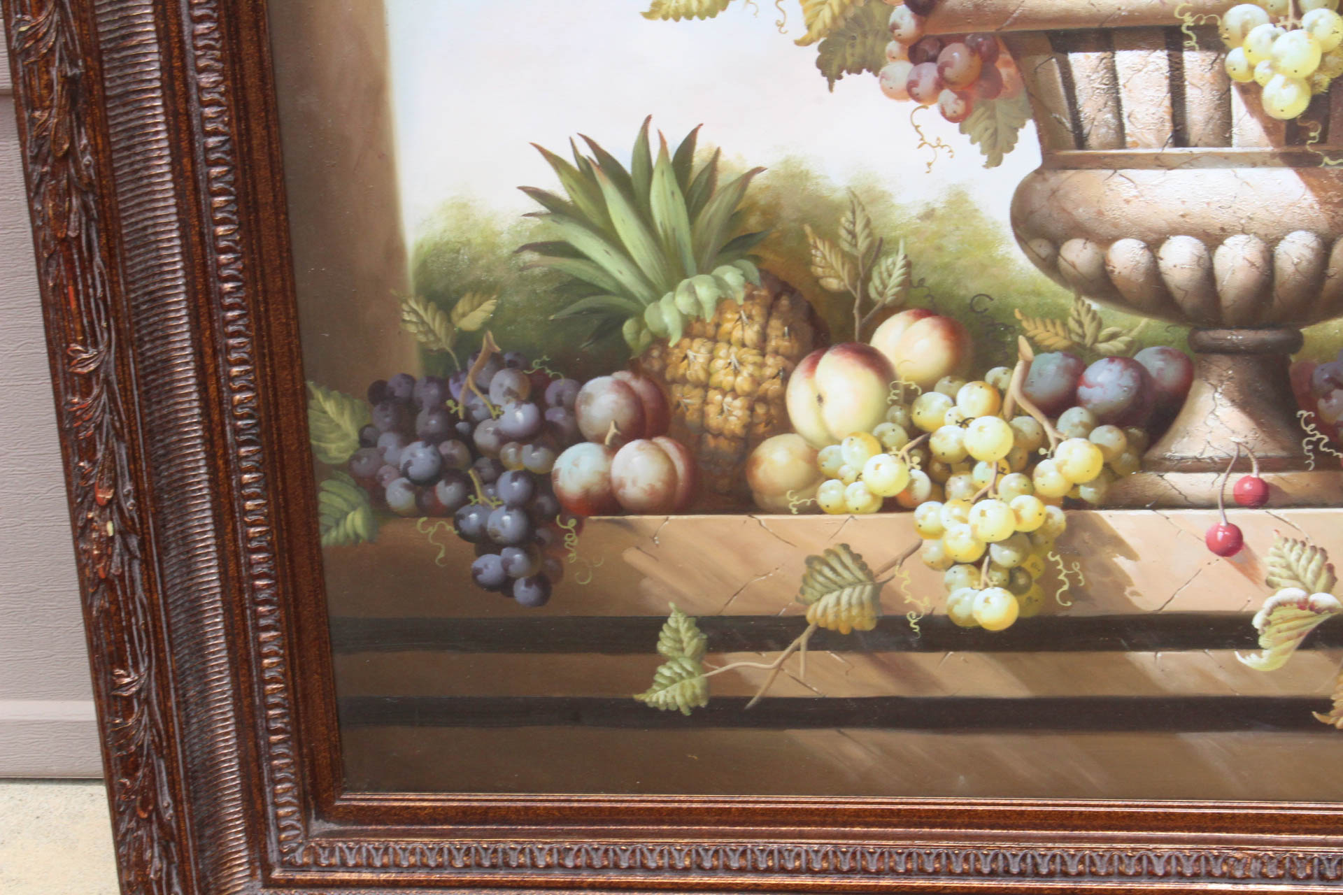 Large Scale Still Life Oil Painting on Canvas | EBTH