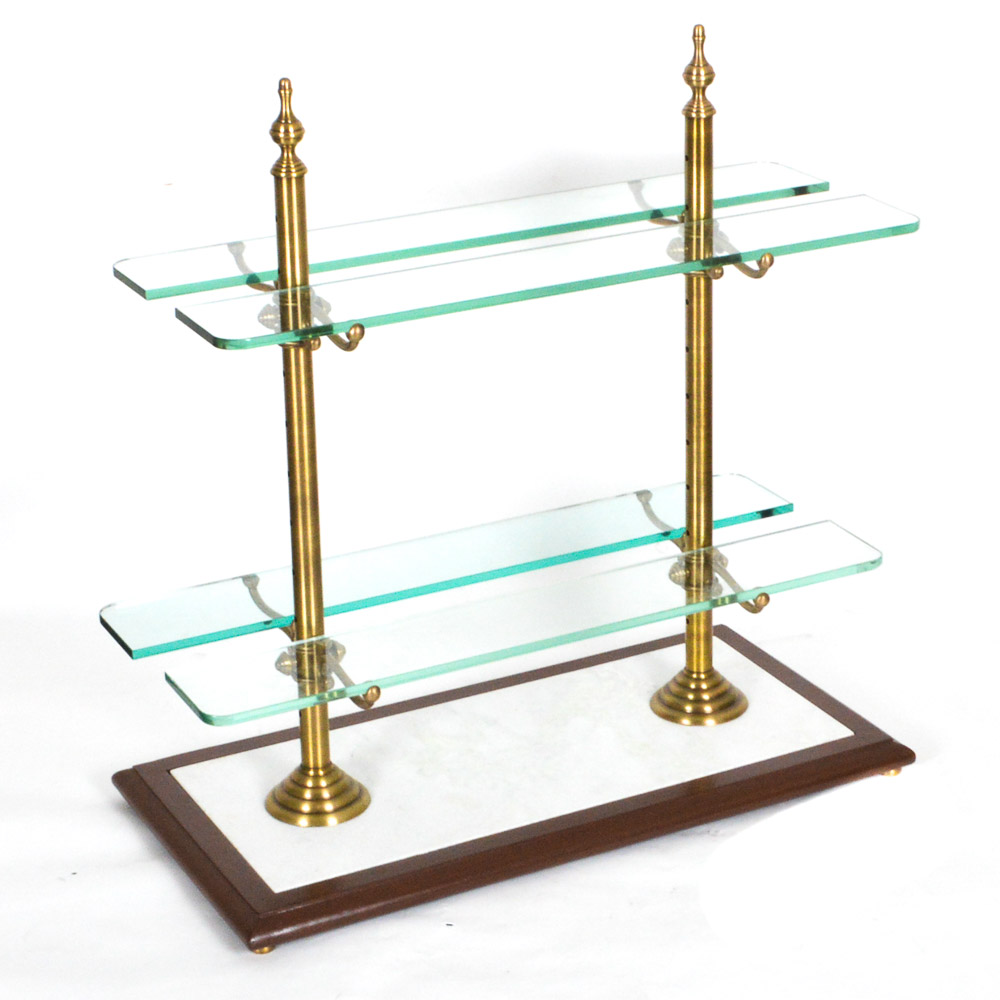 Brass and Glass Patisserie Serving Stand | EBTH
