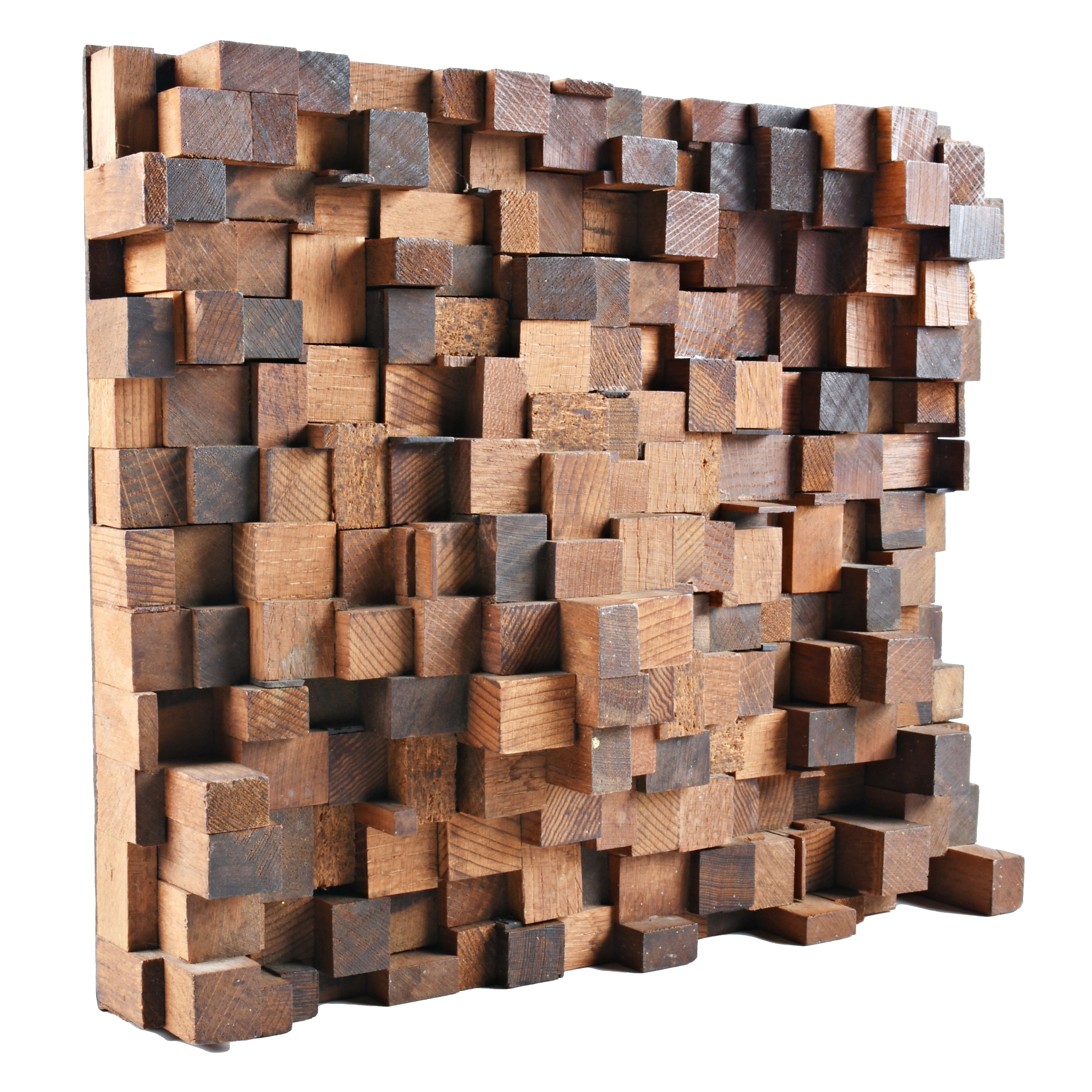 Wooden Cubed Wall Sculpture | EBTH