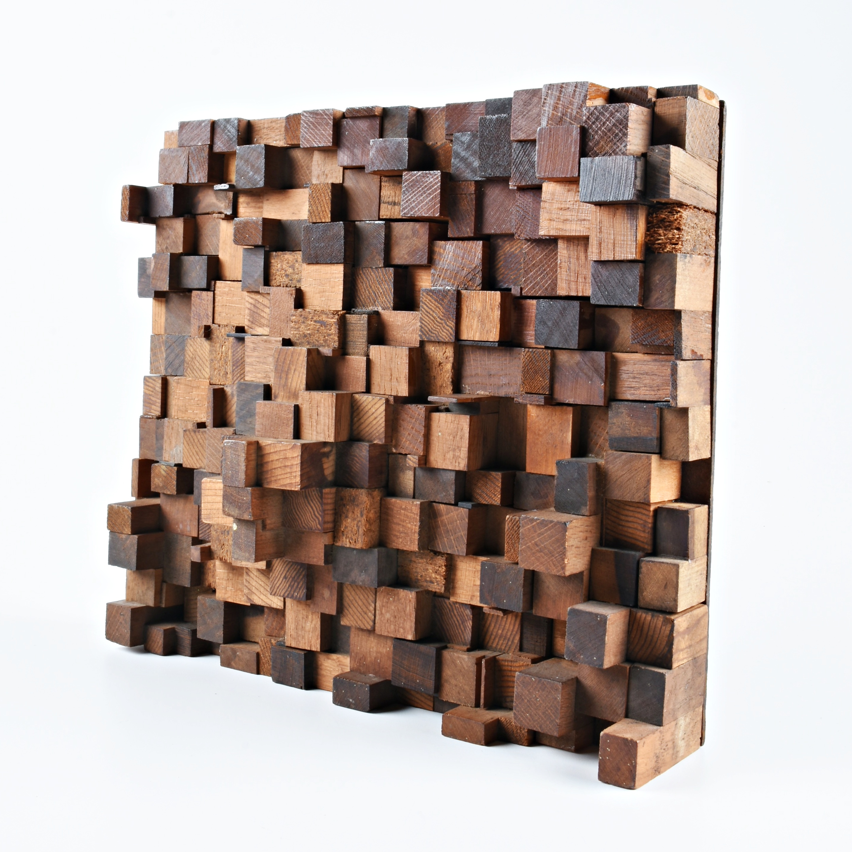 Wooden Cubed Wall Sculpture | EBTH