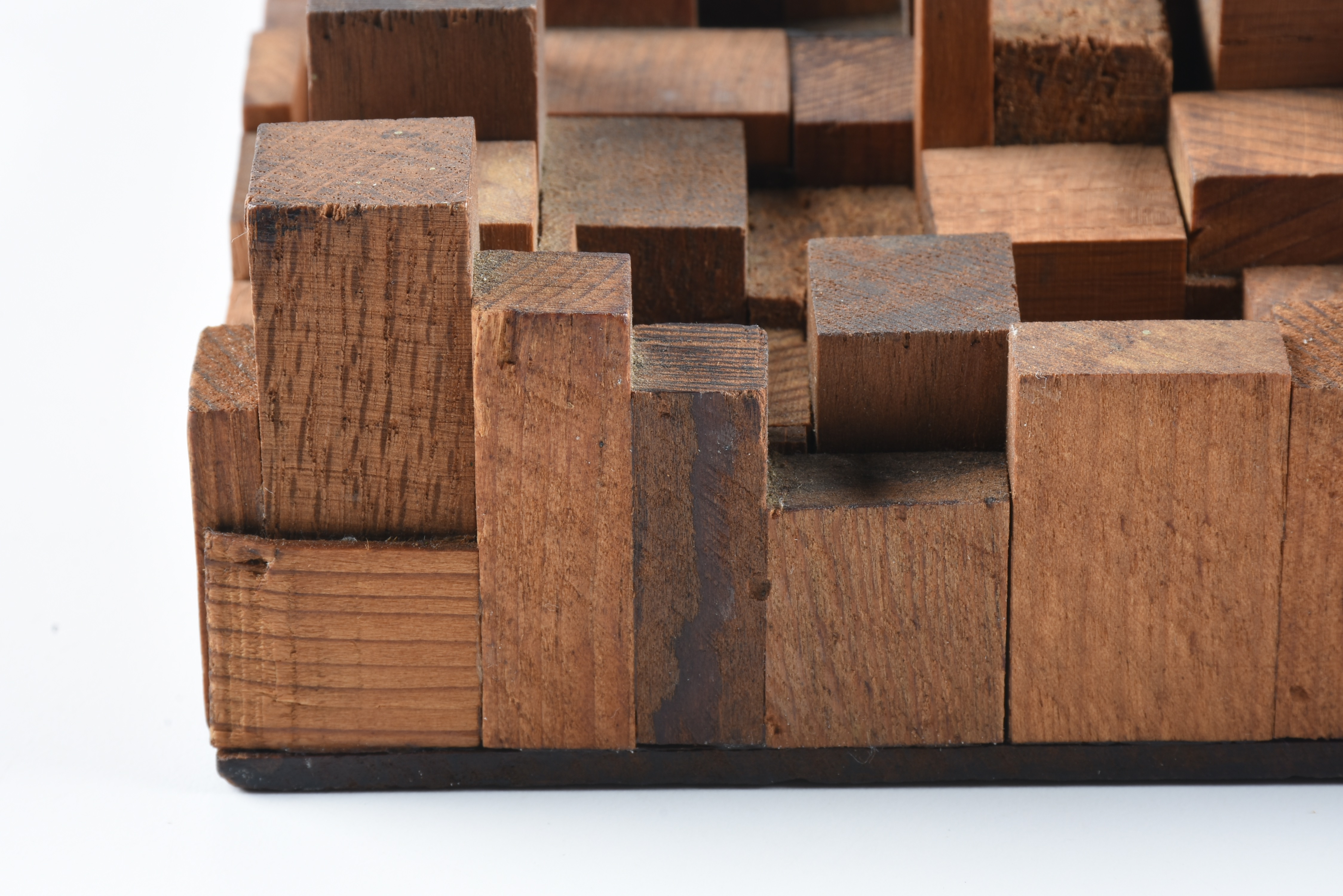 Wooden Cubed Wall Sculpture | EBTH