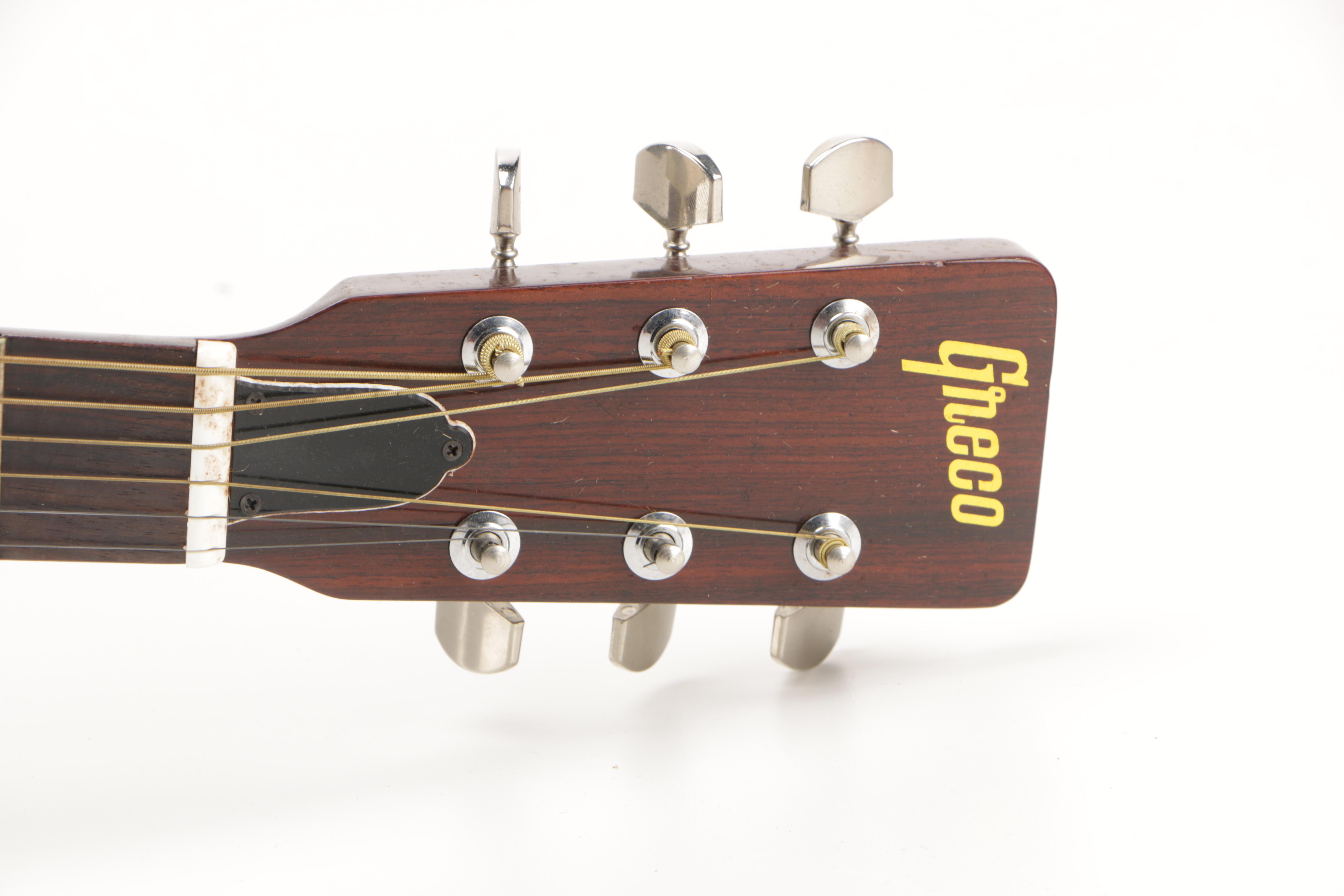 Vintage Greco F120 Acoustic Guitar and Case | EBTH