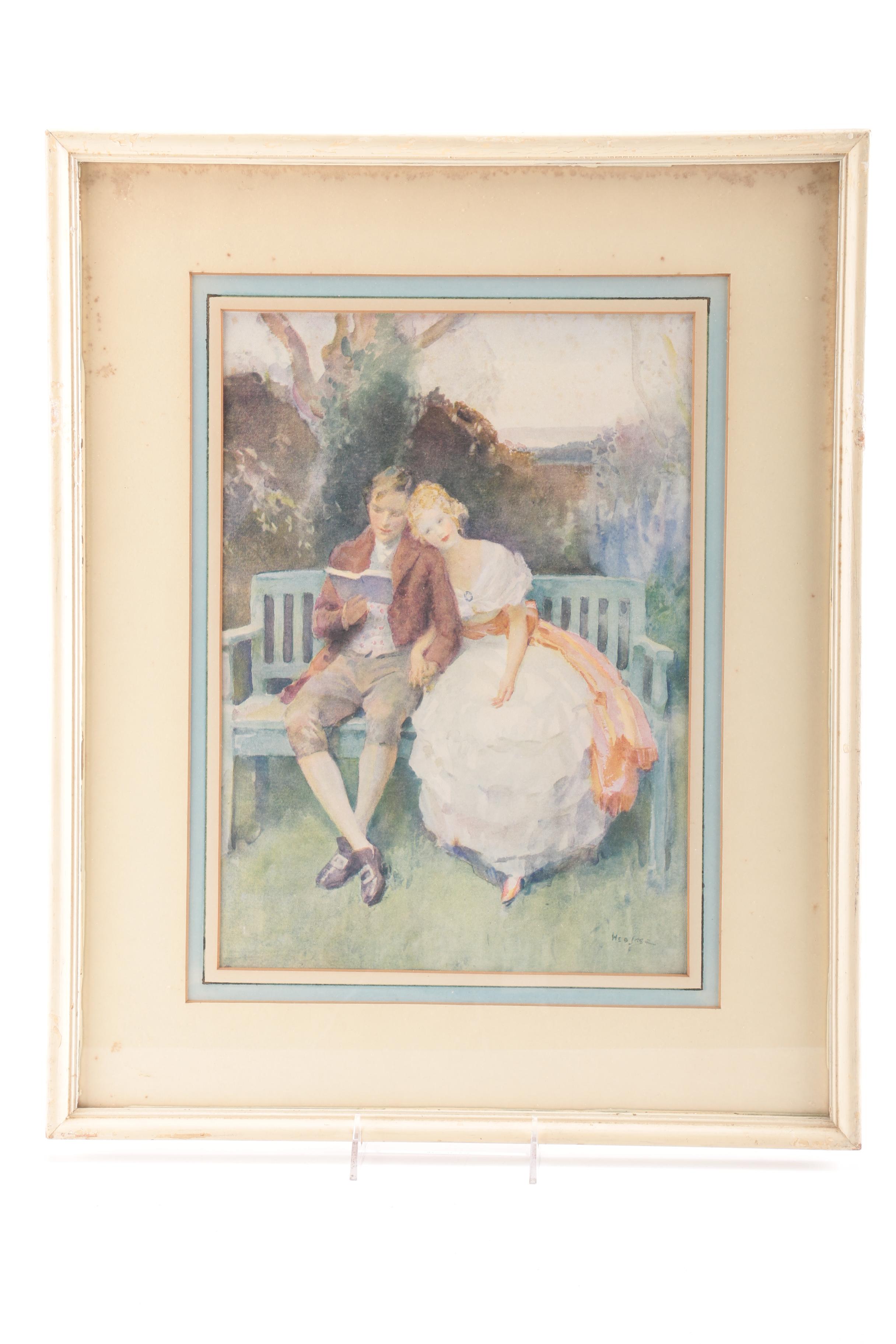 Pair of Webster Offset Lithograph Prints | EBTH