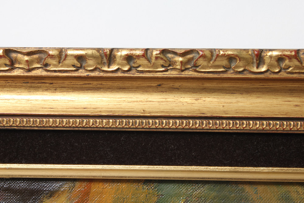 George Michaud Oil Painting on Canvas of Family | EBTH