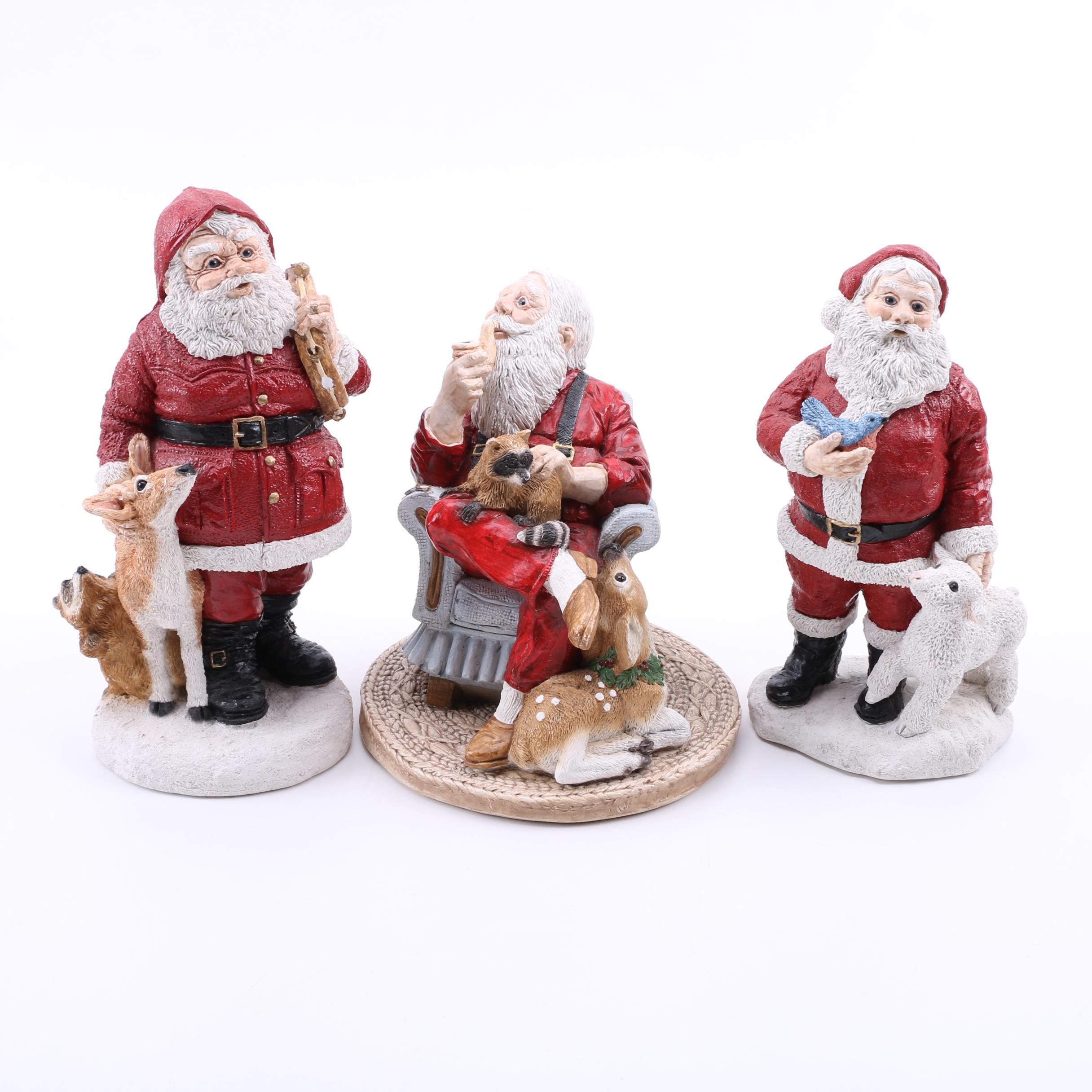 United Design Limited Edition Ceramic Santa Clause Figurines | EBTH