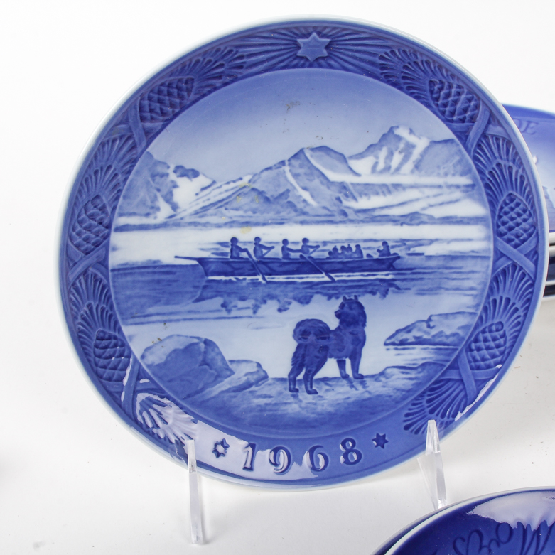 Collection of Blue and White Danish Plates | EBTH