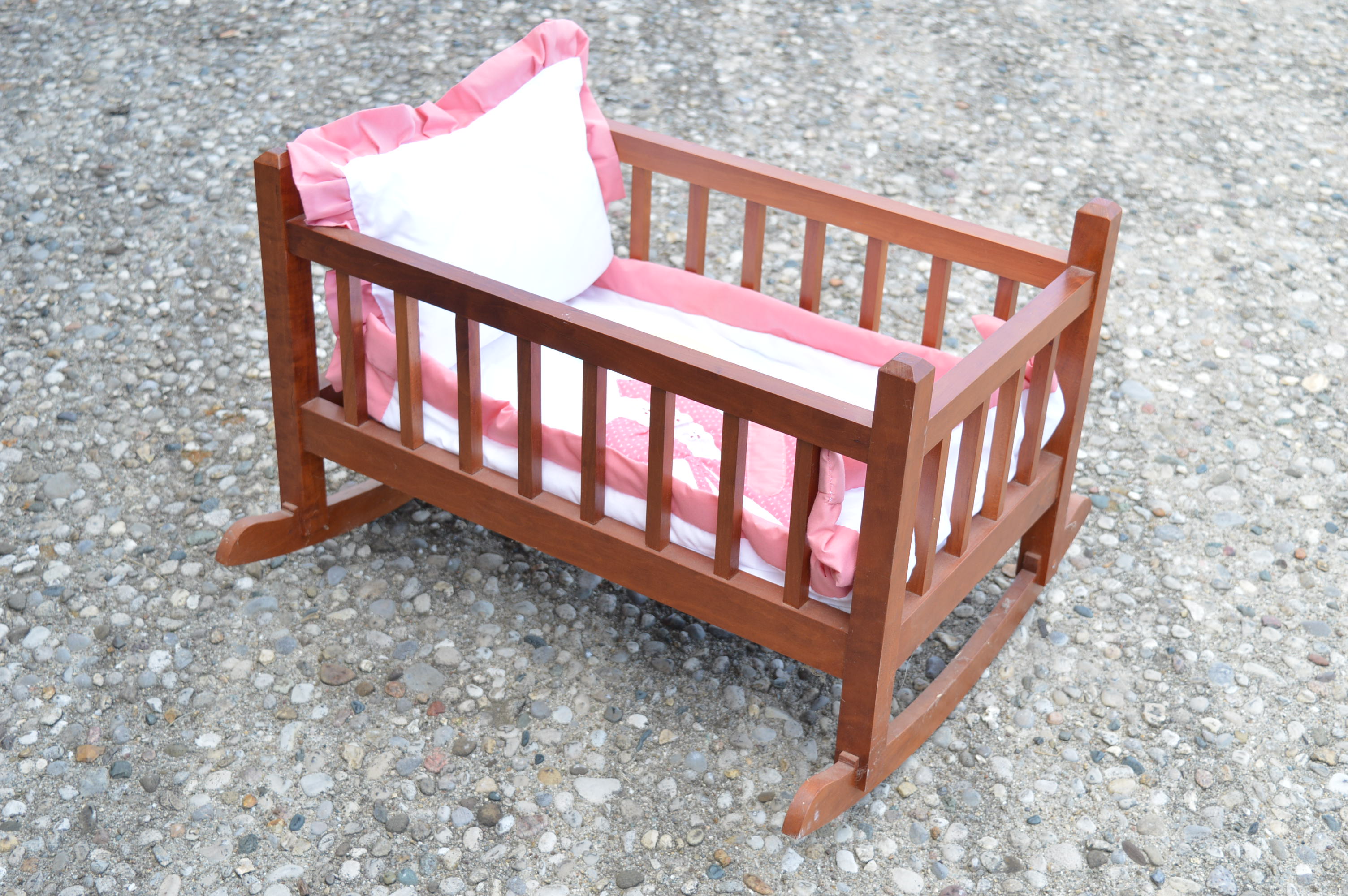Wooden Wagon and Crib | EBTH
