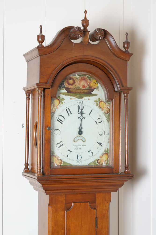 19th c. Pennsylvania Tall Case Clock Attrib. to Benjamin Solliday | EBTH