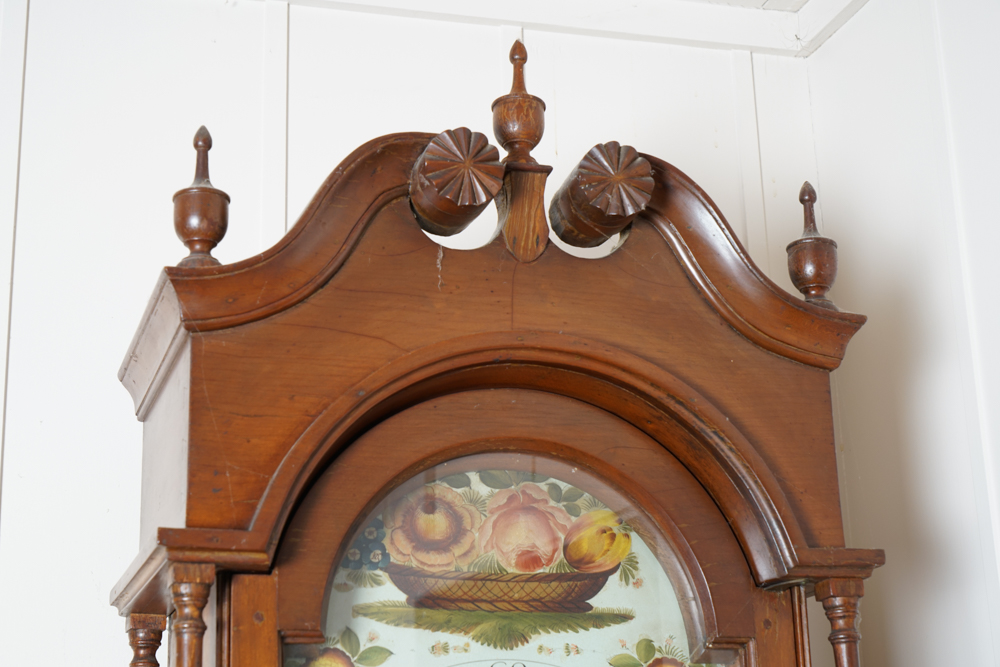 19th c. Pennsylvania Tall Case Clock Attrib. to Benjamin Solliday | EBTH