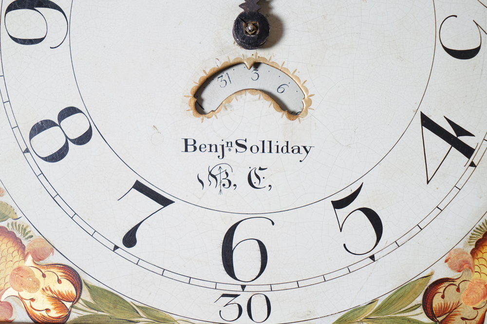 19th c. Pennsylvania Tall Case Clock Attrib. to Benjamin Solliday | EBTH