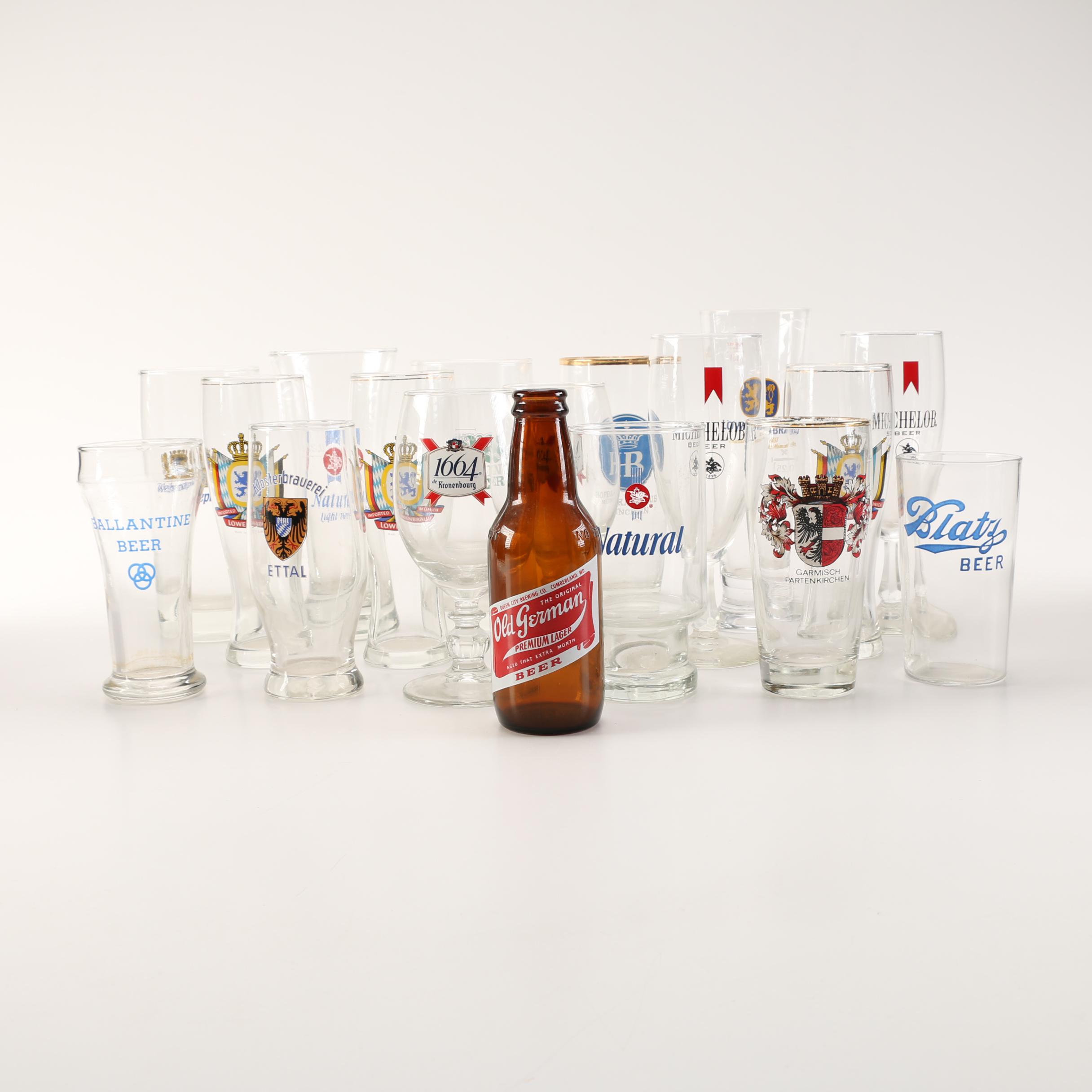 Assorted Bar Glassware Featuring Blatz Beer | EBTH