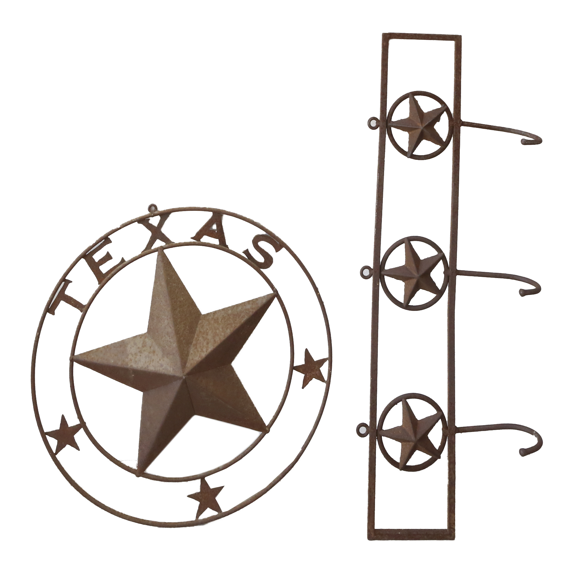 Rustic Texas Star Wall Decor and Hook | EBTH