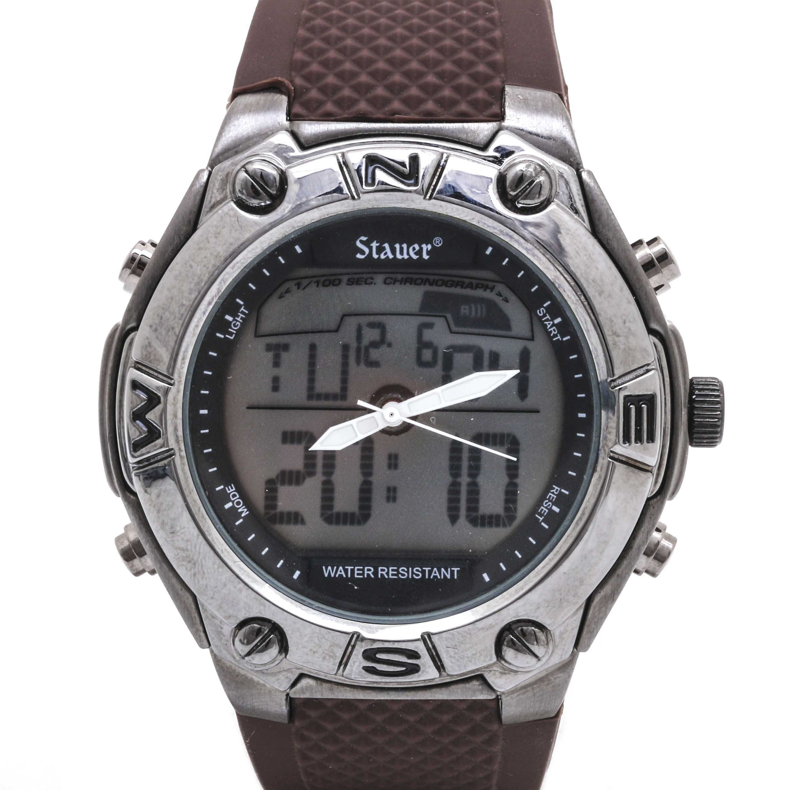 Stauer Advancer Hybrid Chronograph Wrist Watch with Rubber Strap | EBTH