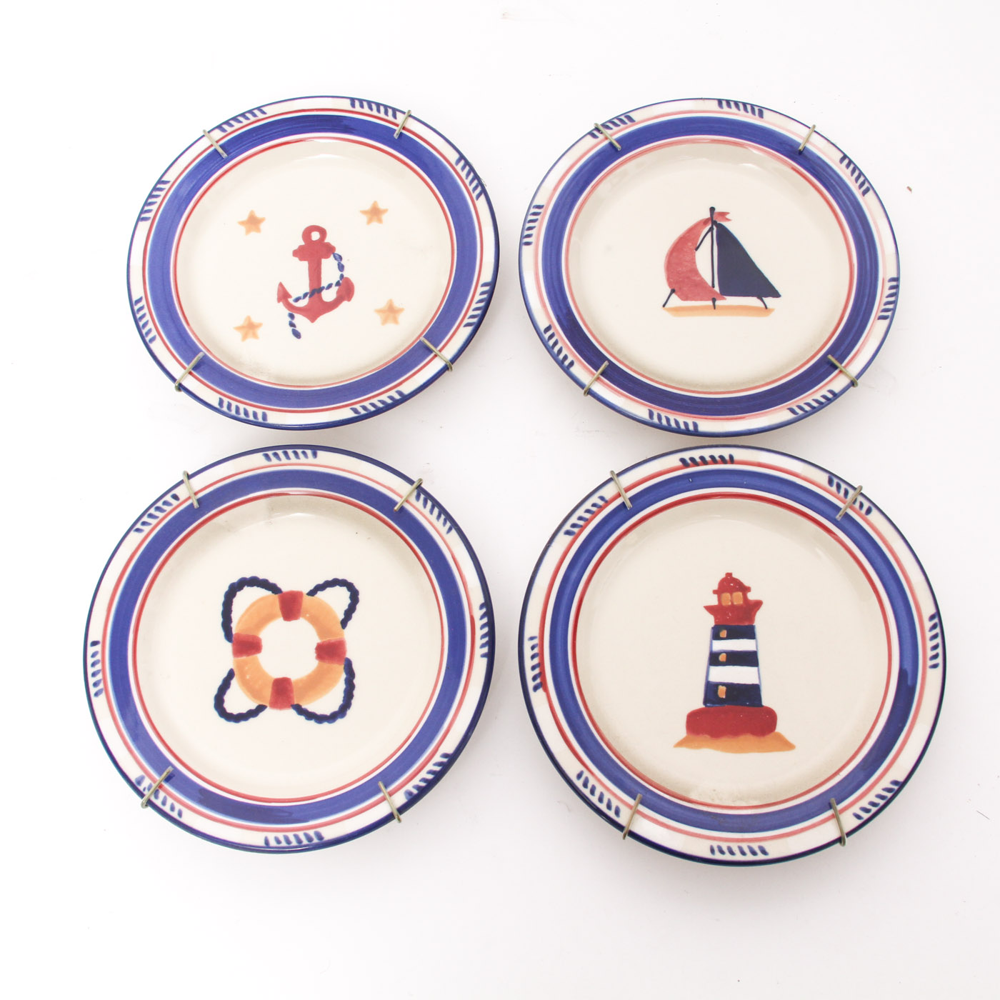 Hartstone Hand Painted Nautical Themed Plates | EBTH