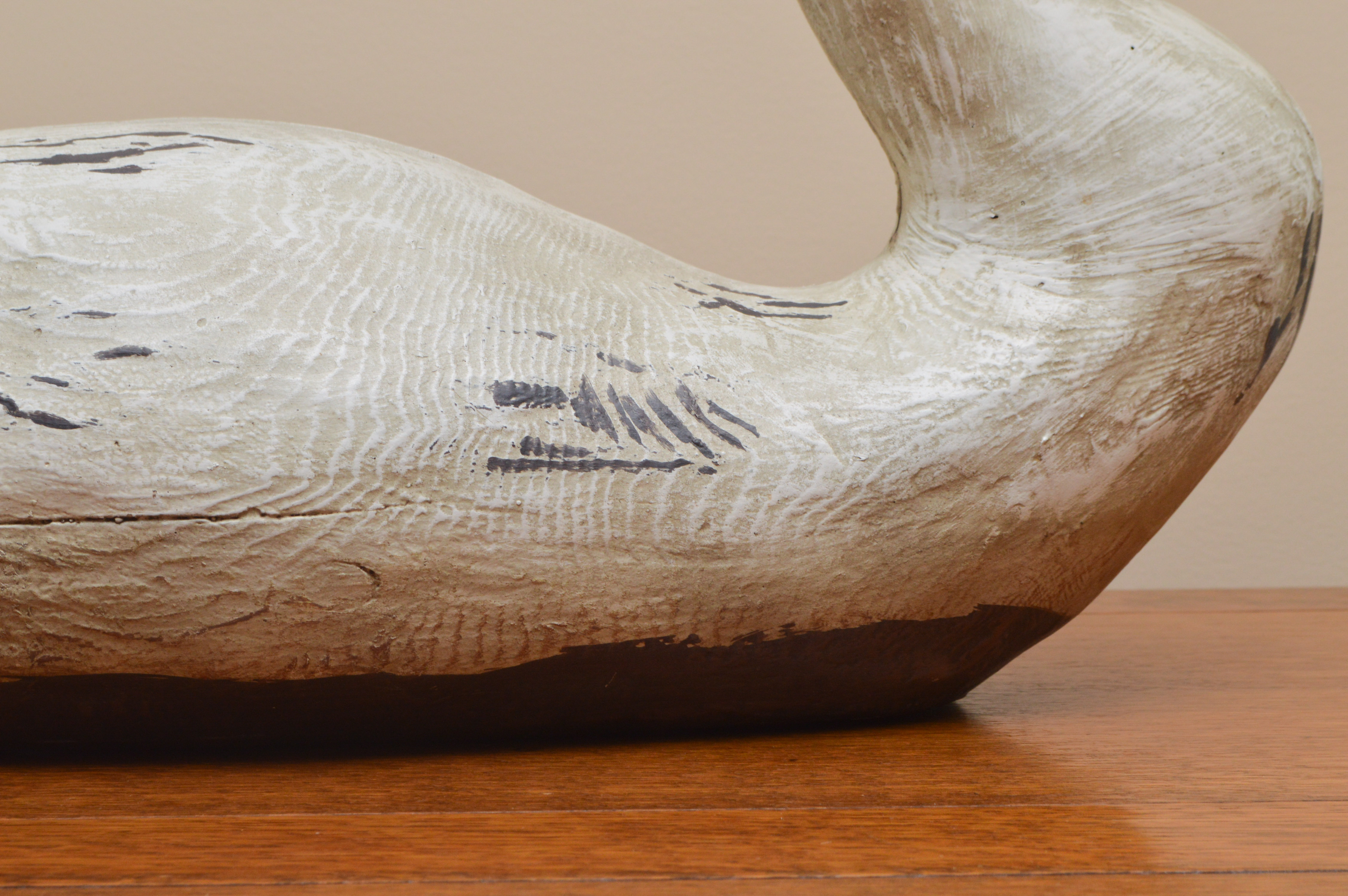 Large Rustic Wooden Goose | EBTH