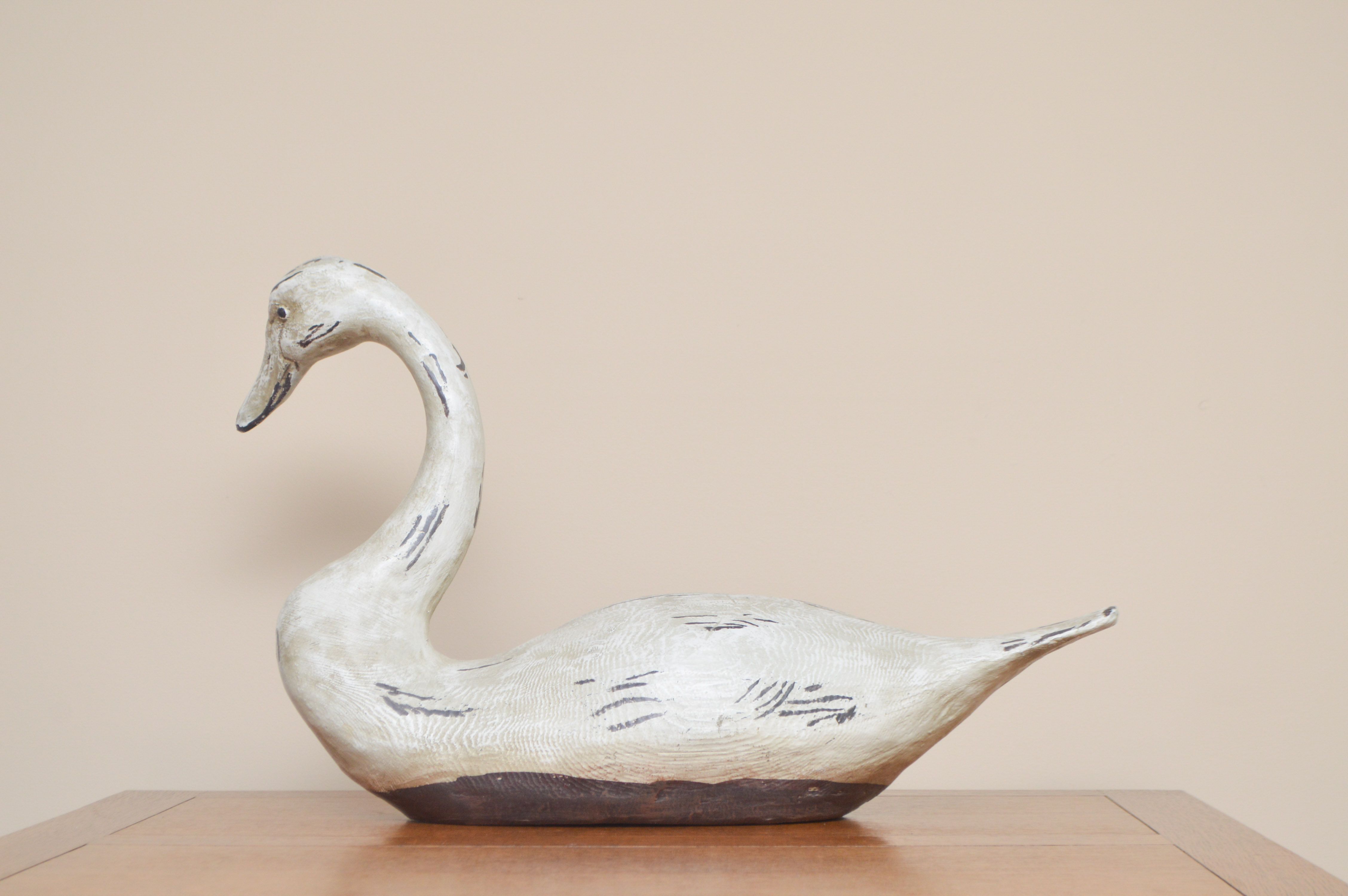 Large Rustic Wooden Goose | EBTH