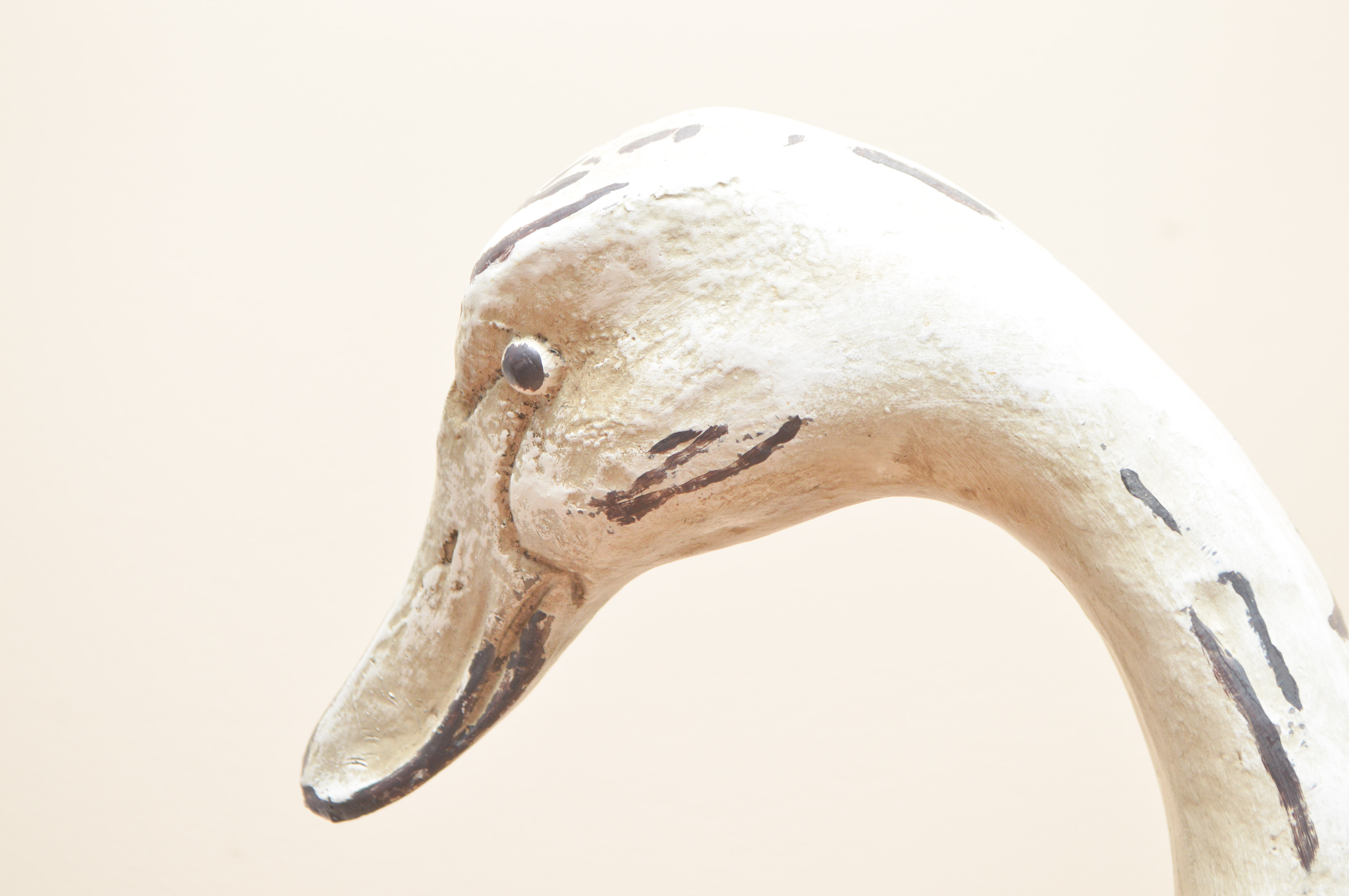 Large Rustic Wooden Goose | EBTH