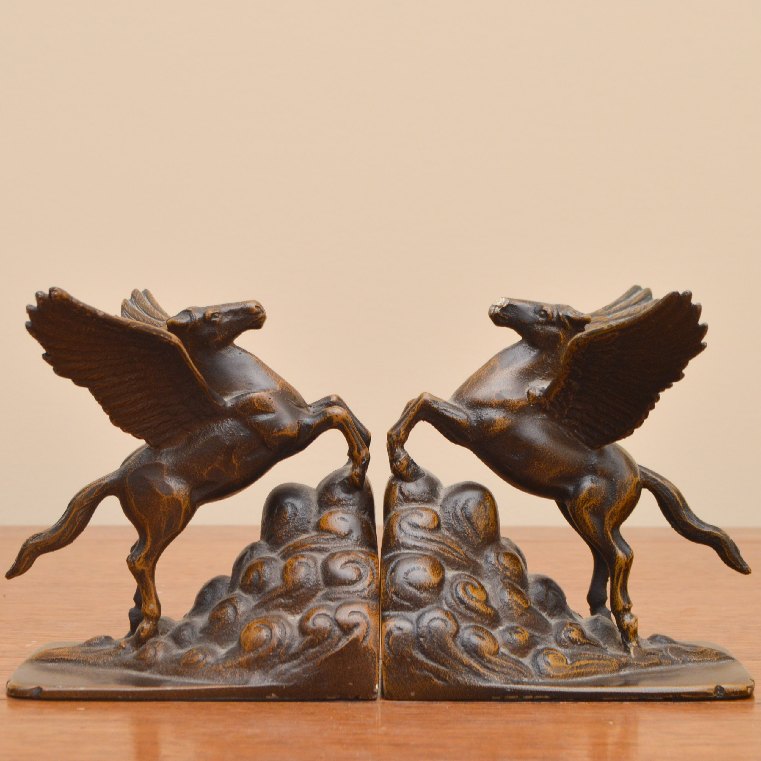 Winged Horse Bronze Bookends | EBTH