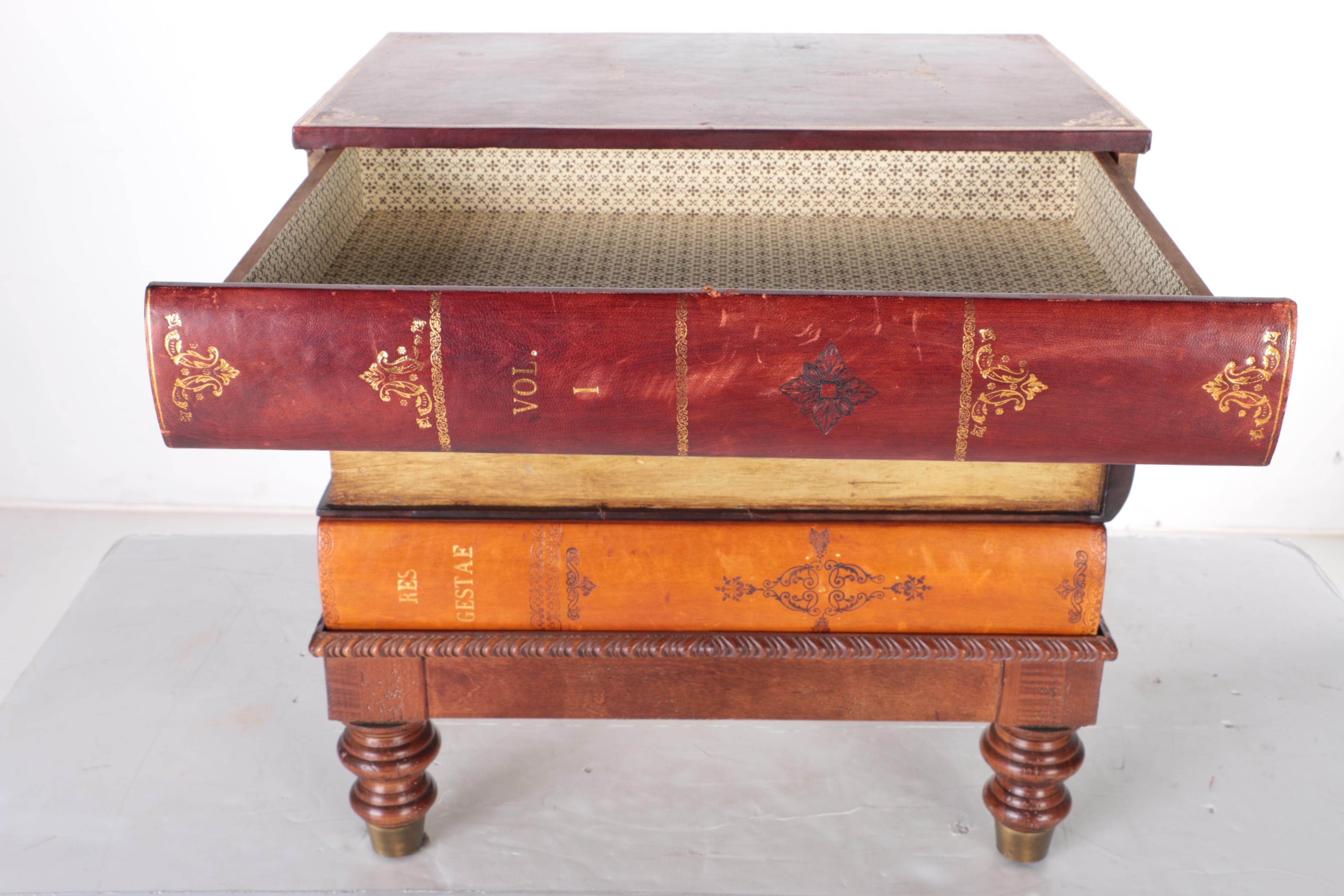 Book-Themed Side Table and Magazine Rack | EBTH