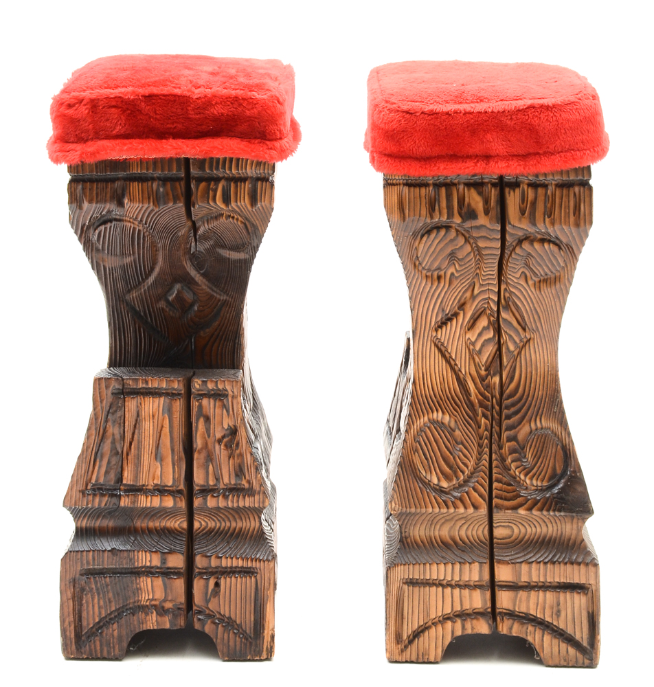 Six Vintage Tiki Stools | EBTH