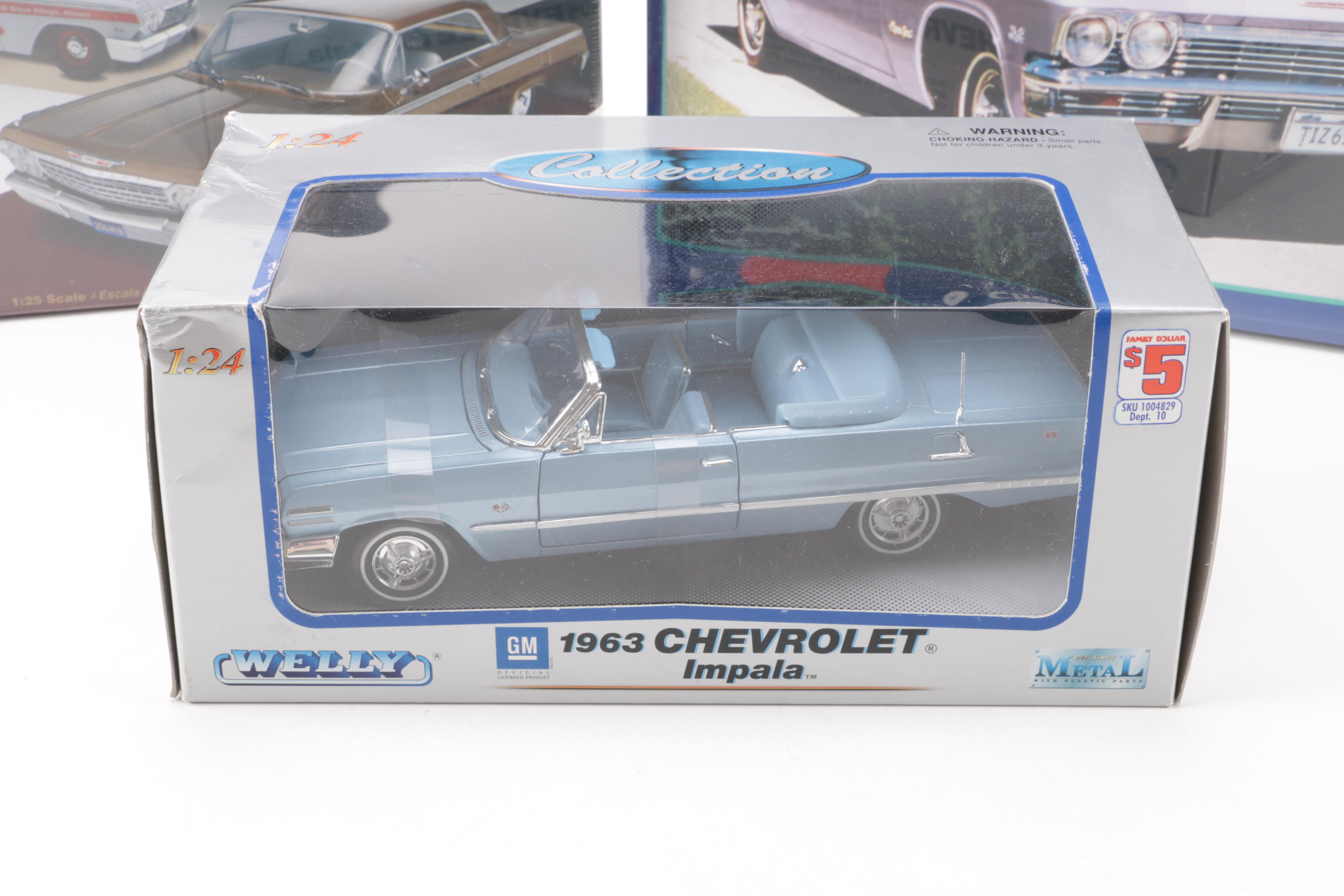 Assortment of Chevy Impala Model Kits and Die-Cast Cars | EBTH