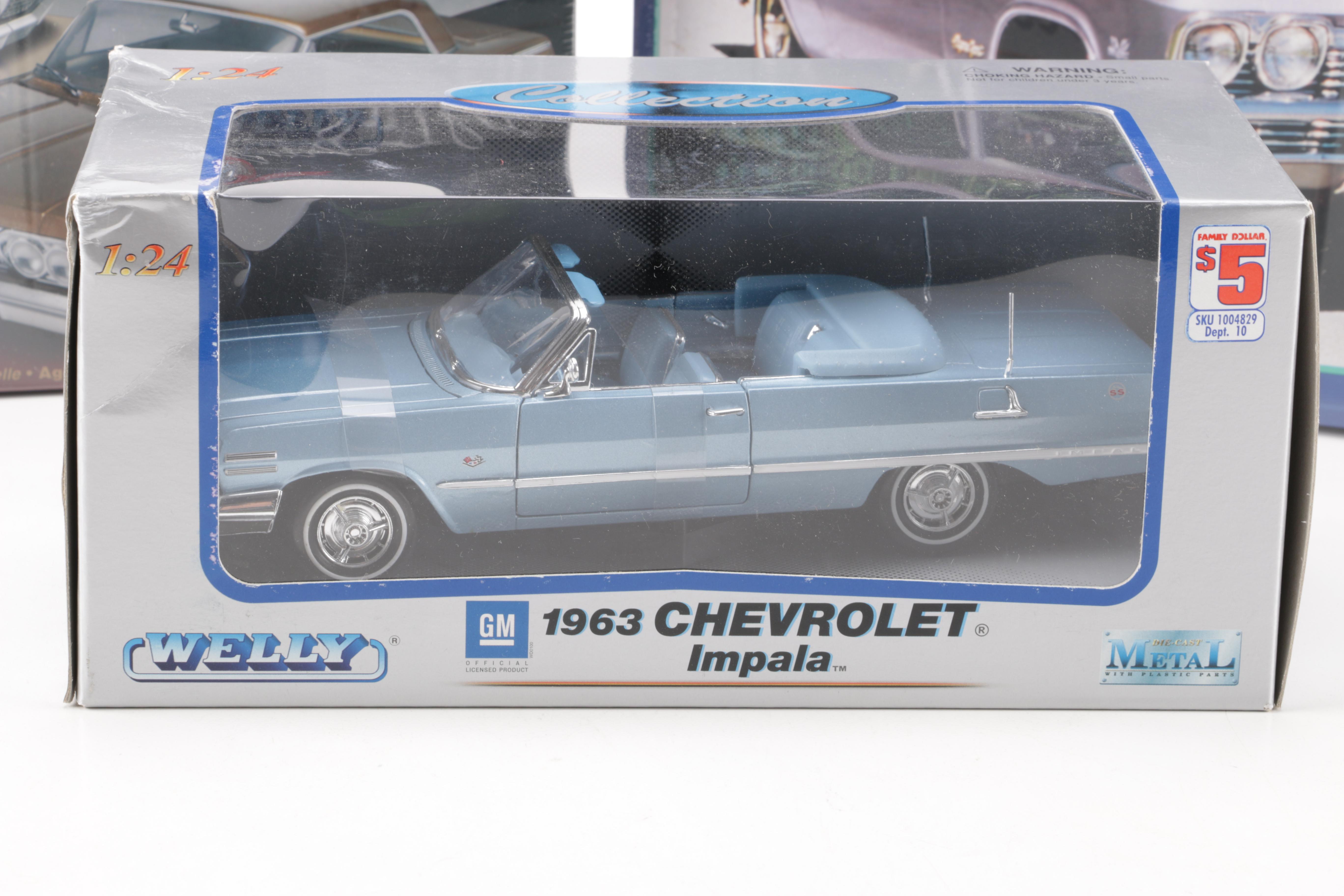 Assortment of Chevy Impala Model Kits and Die-Cast Cars | EBTH