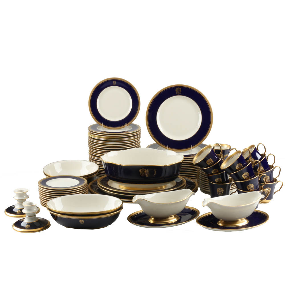 92 Piece Pickard "Palace Royal" Dinnerware Set with Seal | EBTH