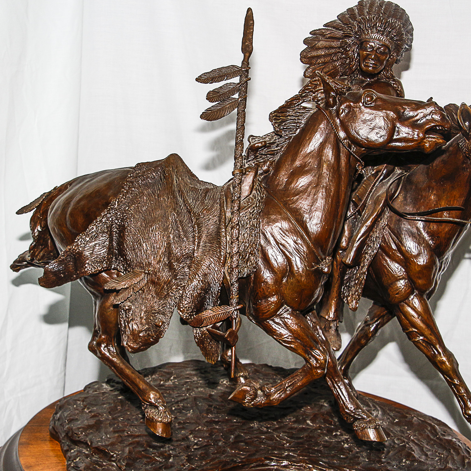 Sid Burns 1976 Bronze Sculpture "War Pony" | EBTH